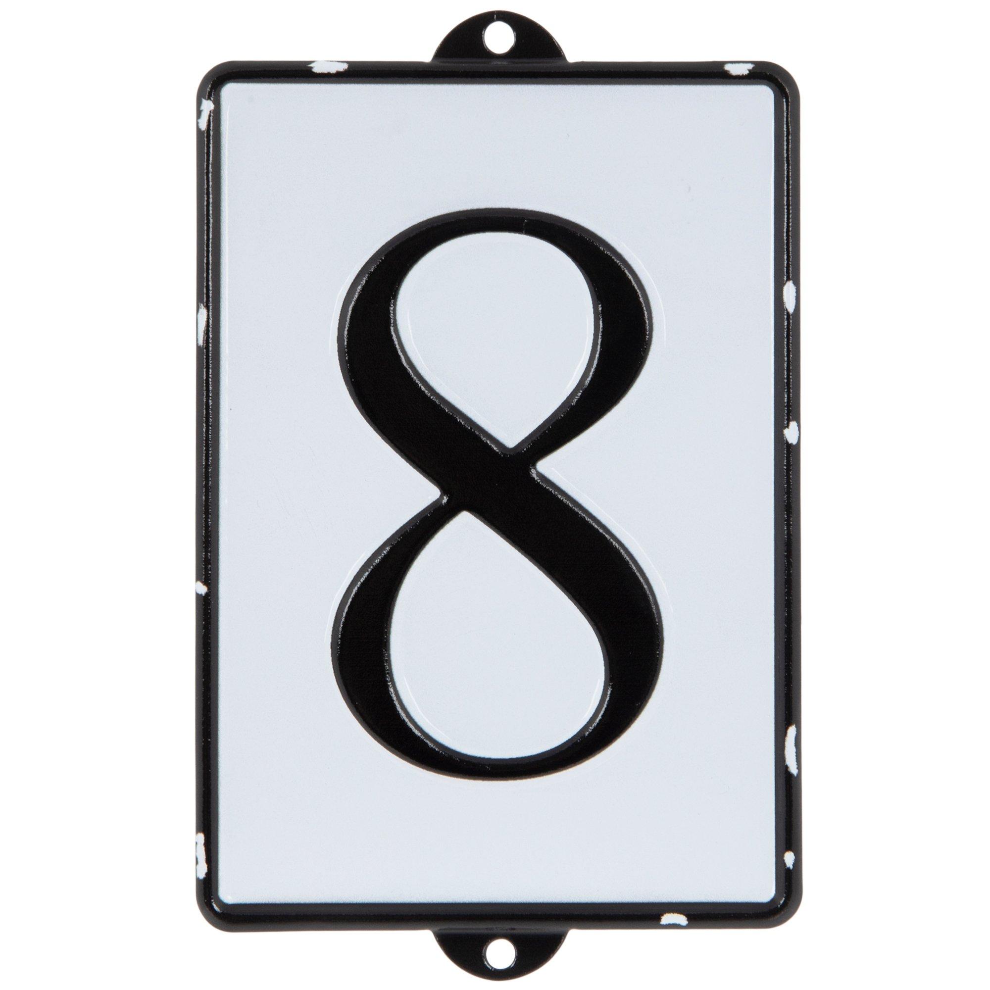 Black & White Number Metal Sign | Hobby Lobby | 2124899