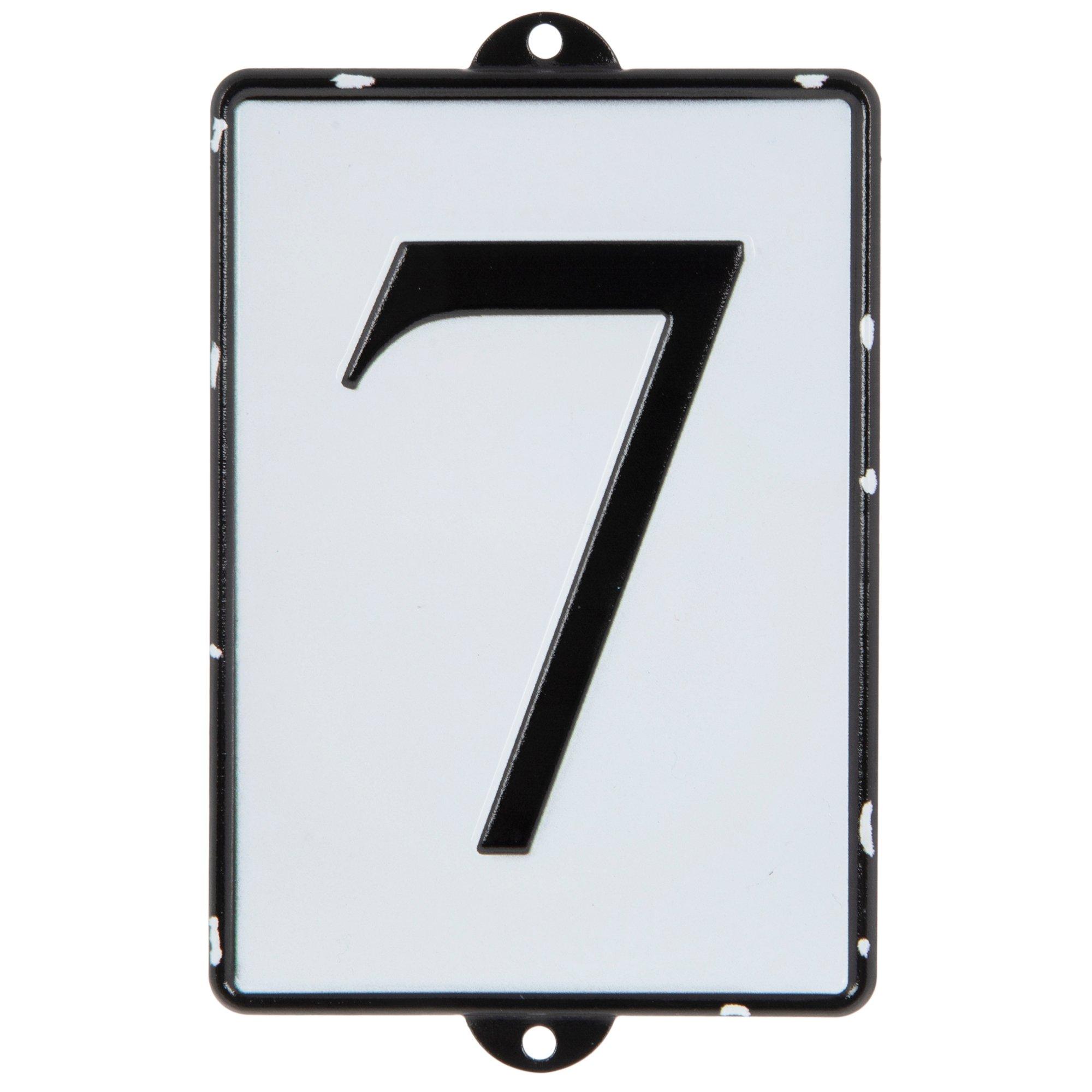 Black & White Number Metal Sign | Hobby Lobby | 2124907