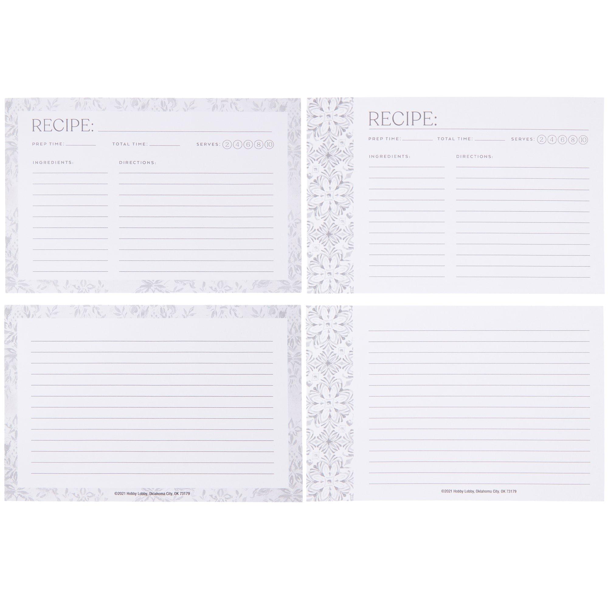 Recipe Cards & Boxes - Mixed Media & Surfaces - Scrapbook & Paper ...