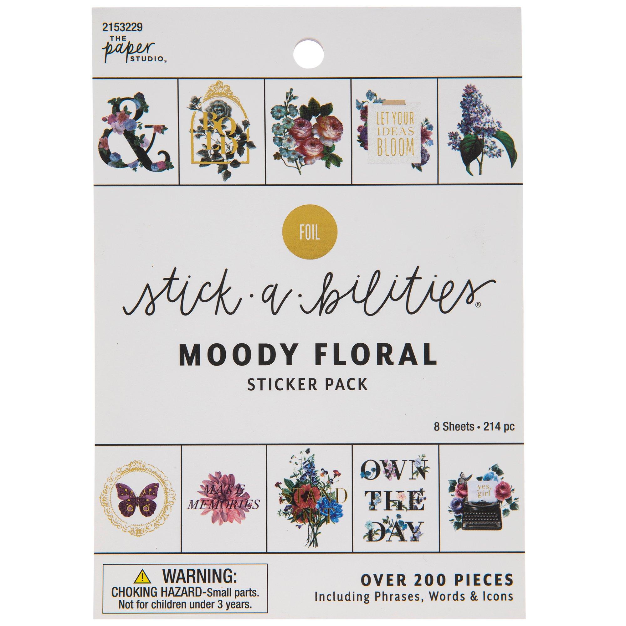 Moody Floral Stickers | Hobby Lobby | 2153229