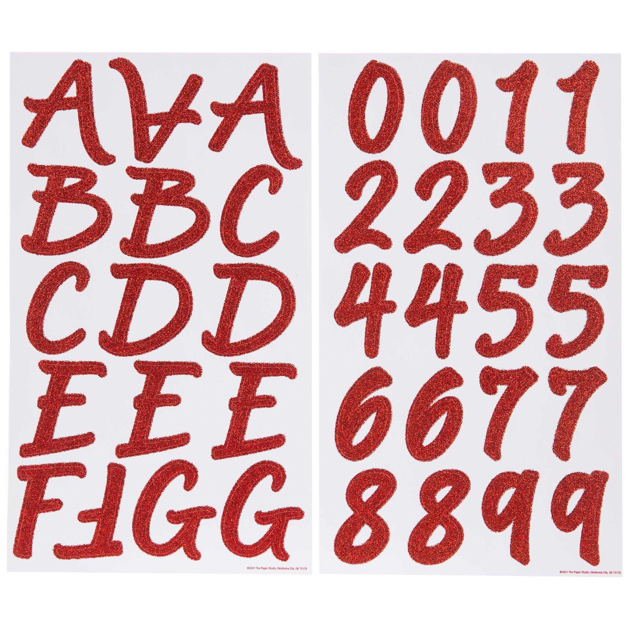 Glitter Brush Alphabet Stickers | Hobby Lobby | 2162766