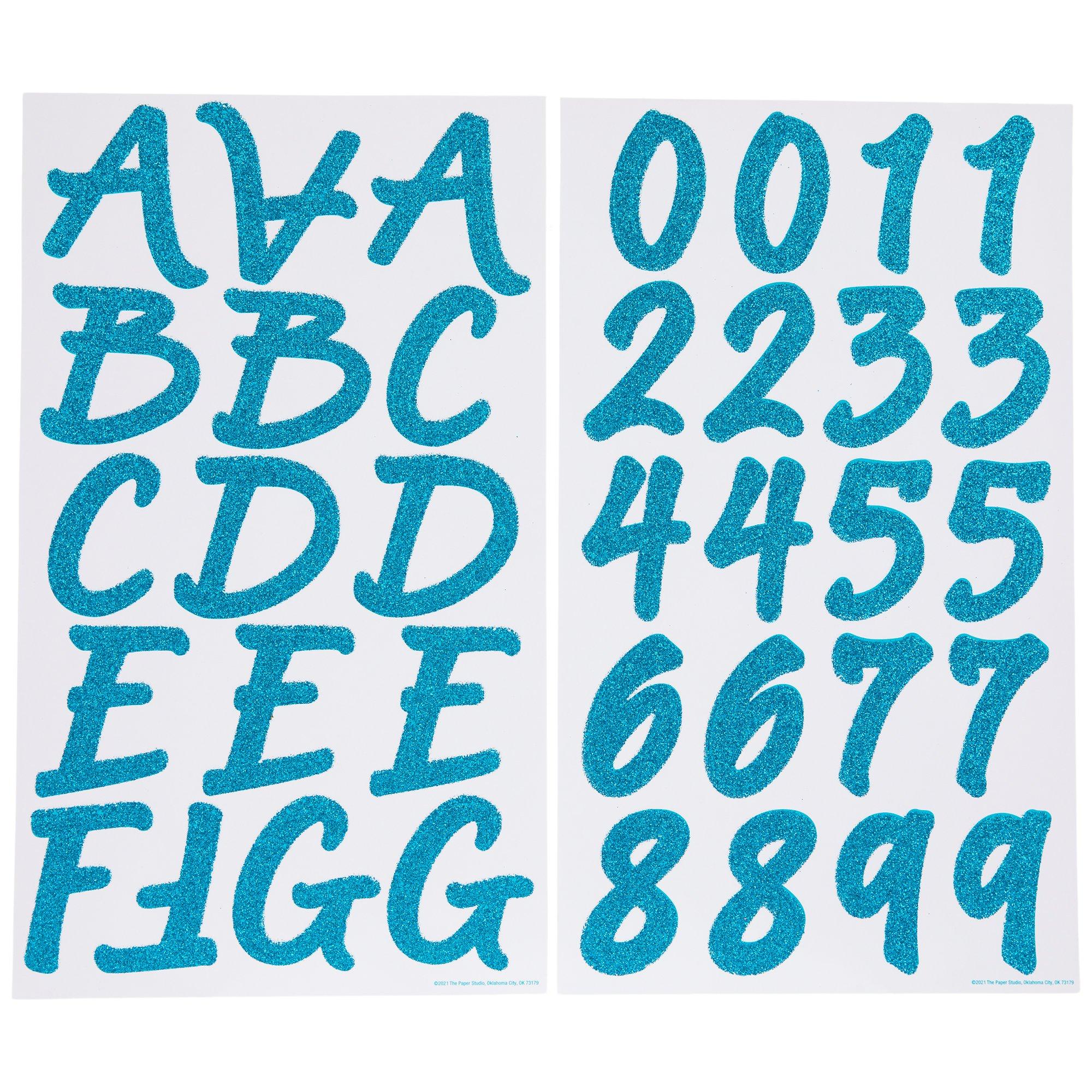 Glitter Brush Alphabet Stickers | Hobby Lobby | 2162782