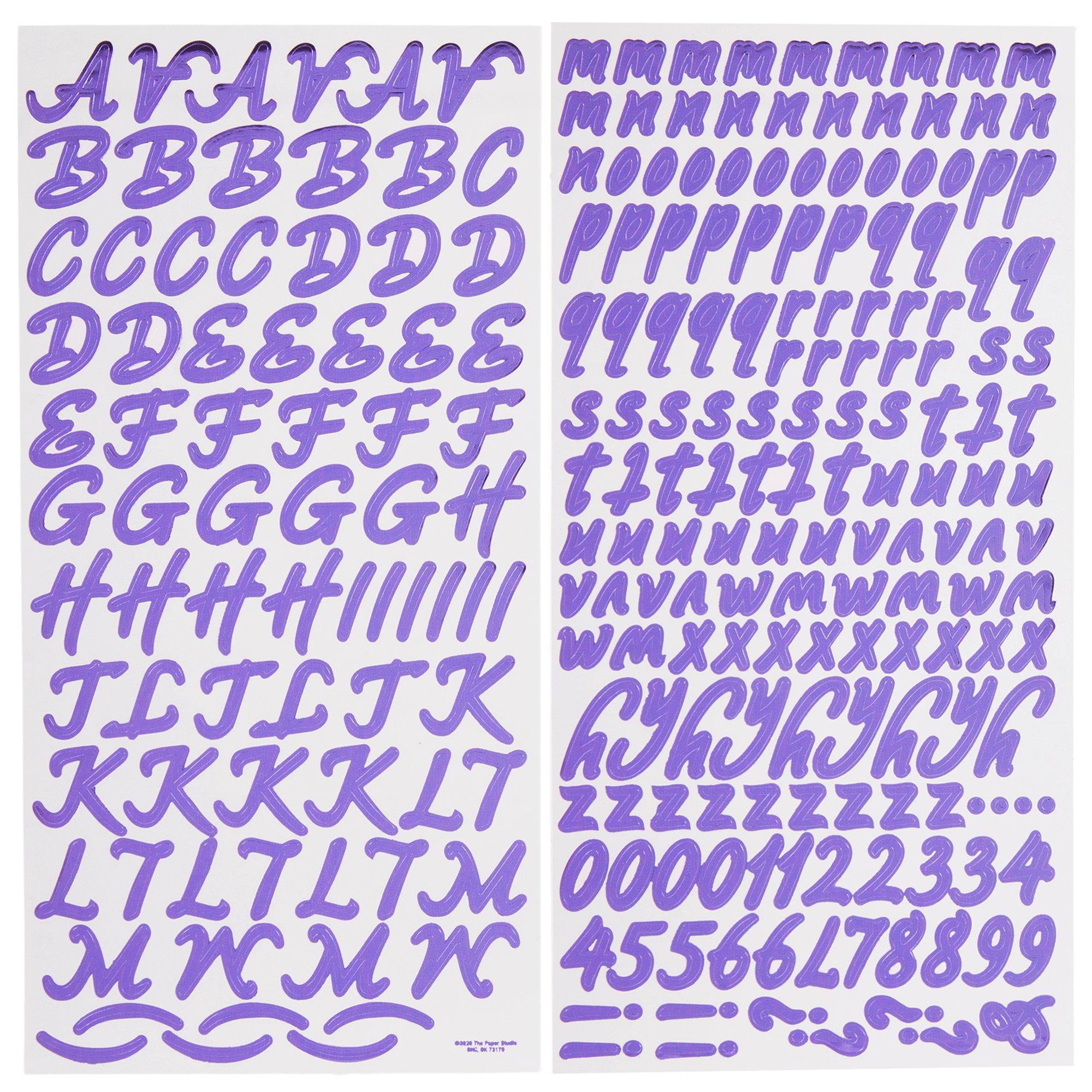Foil Script Alphabet Stickers | Hobby Lobby | 2162816