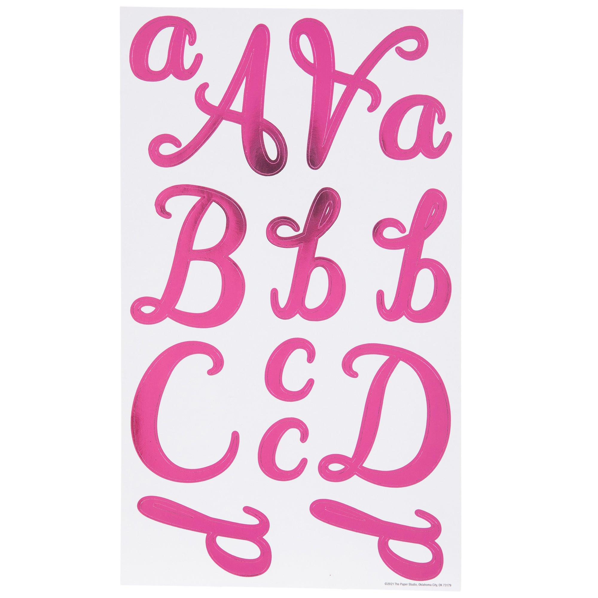 Script Alphabet Stickers | Hobby Lobby | 2163327