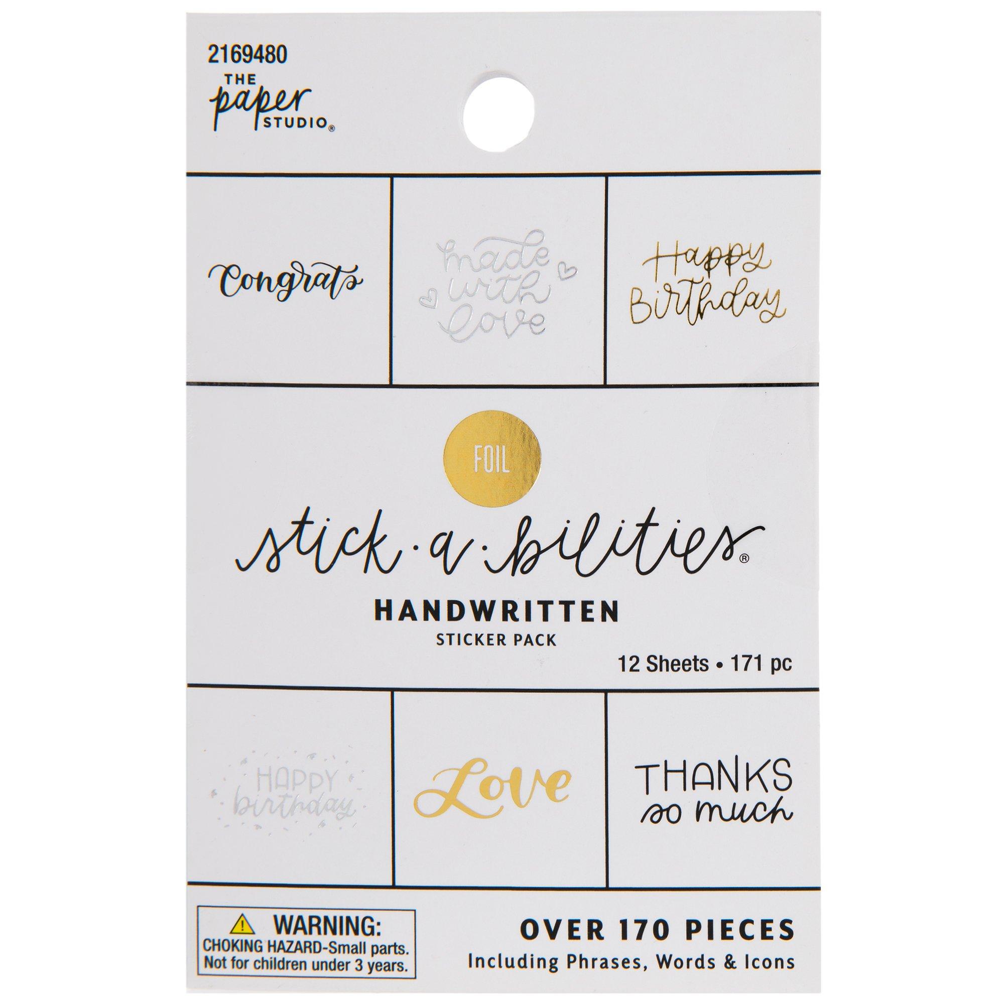 Handwritten Foil Stickers | Hobby Lobby | 2169480