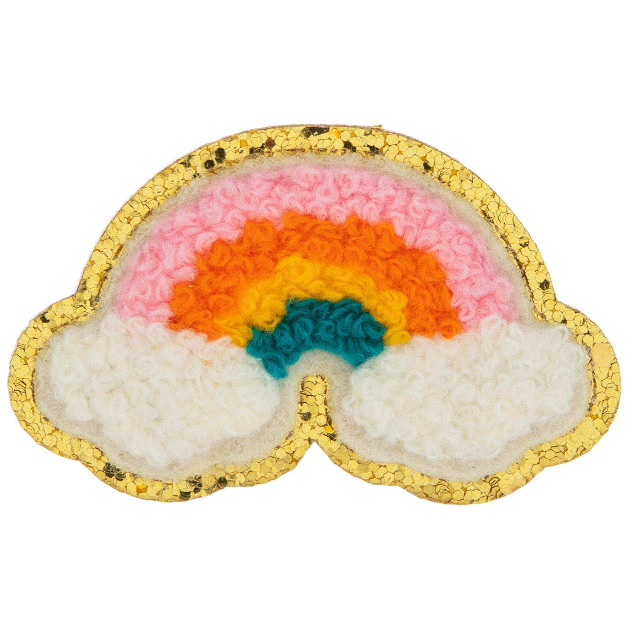 Rainbow Chenille Iron-On & Sticker Patches | Hobby Lobby | 2170967