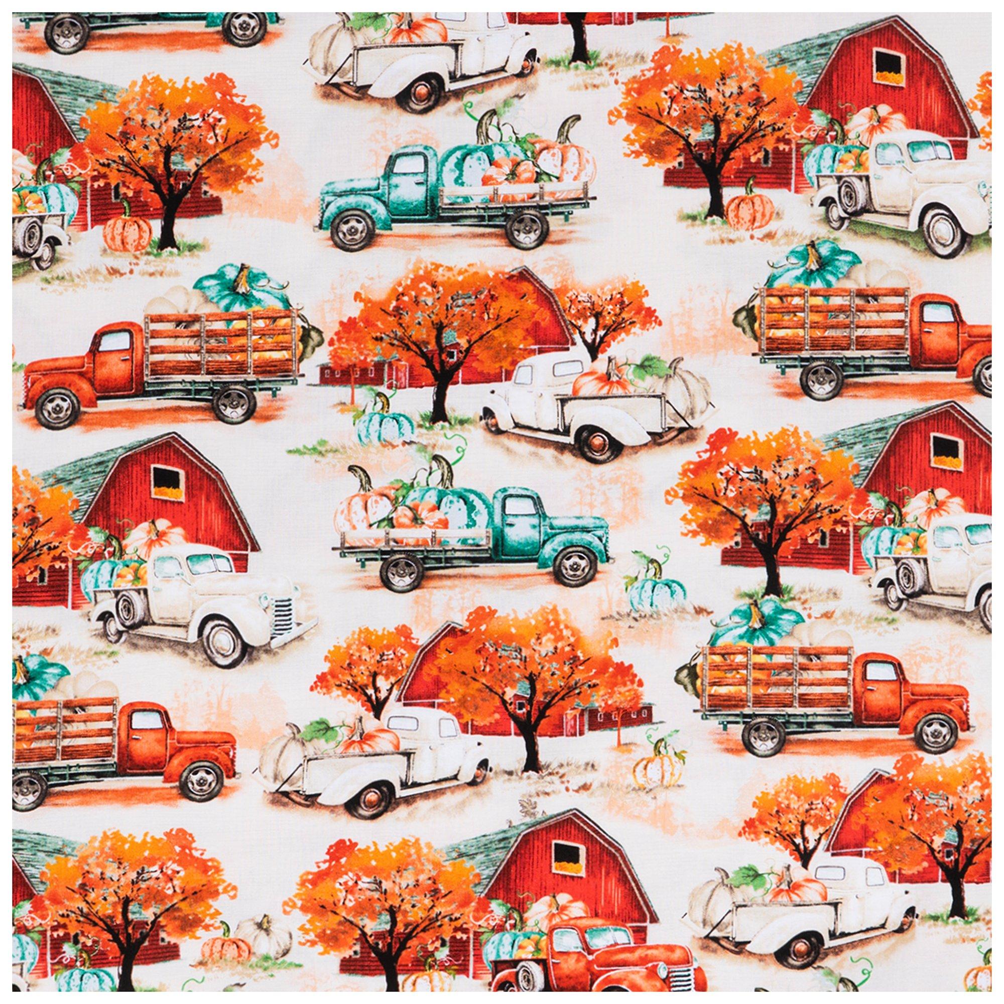 Vintage Trucks Harvest Apparel Fabric | Hobby Lobby | 2171643