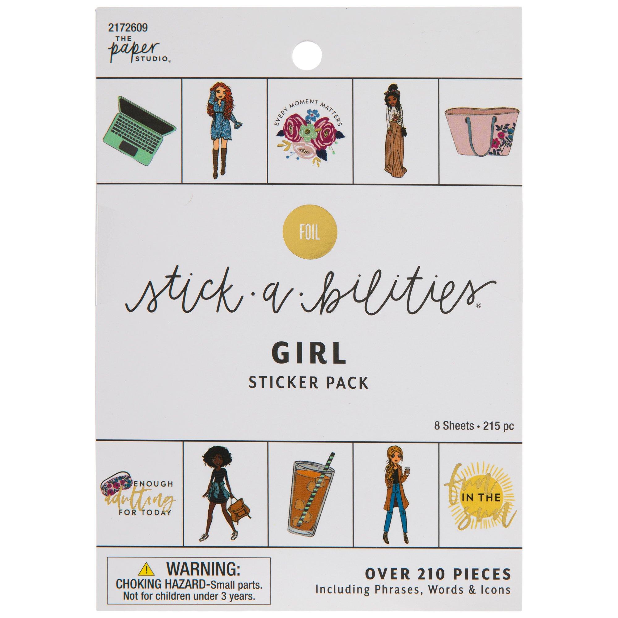 Girl Foil Stickers | Hobby Lobby | 2172609