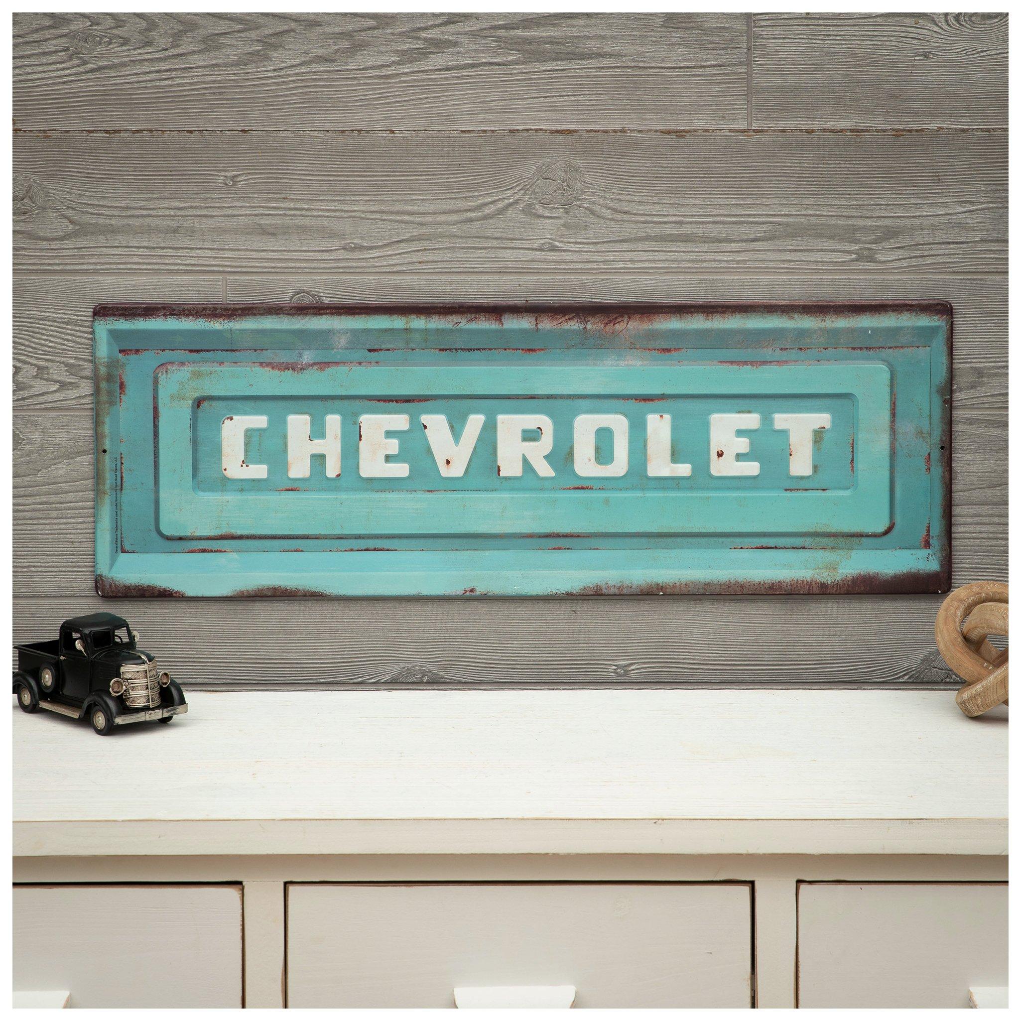 Vintage Chevrolet Tailgate Metal Wall Sign | Hobby Lobby | 2173698