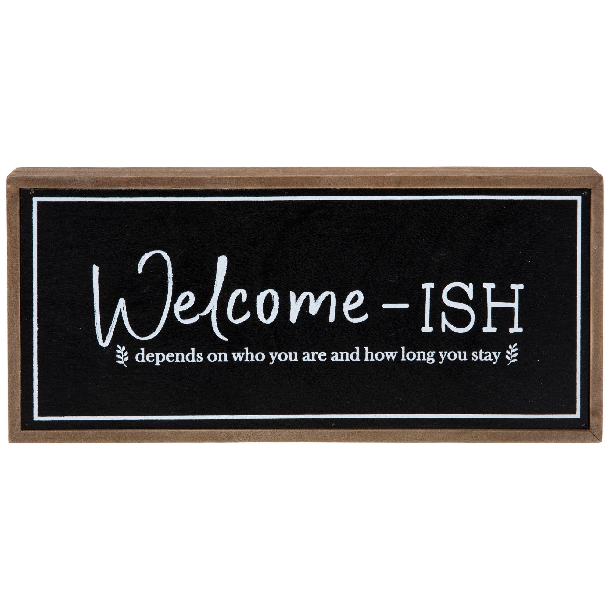 Welcome-Ish Wood Wall Decor | Hobby Lobby | 2174522