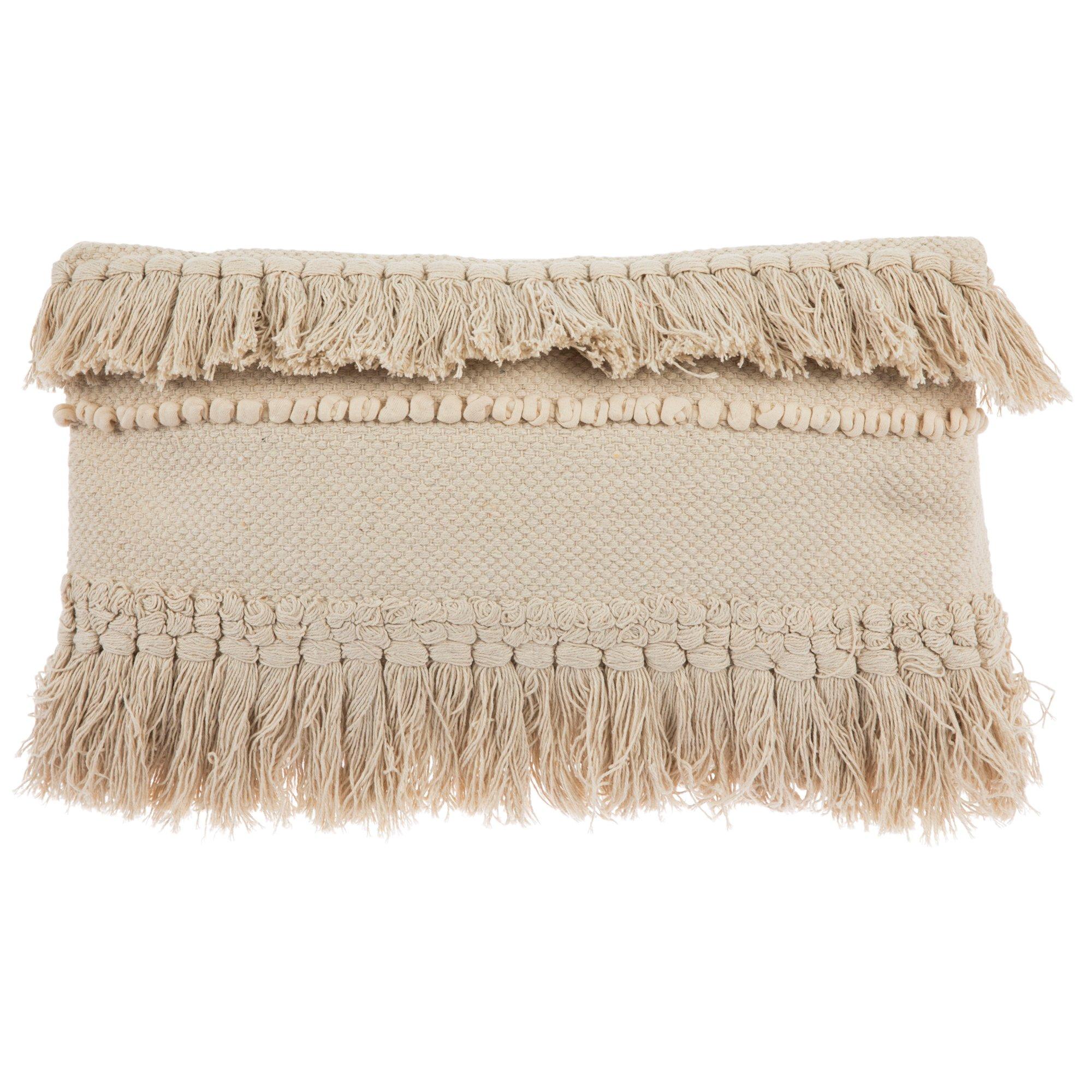 Cream Woven Tassel Pillow | Hobby Lobby | 2174548