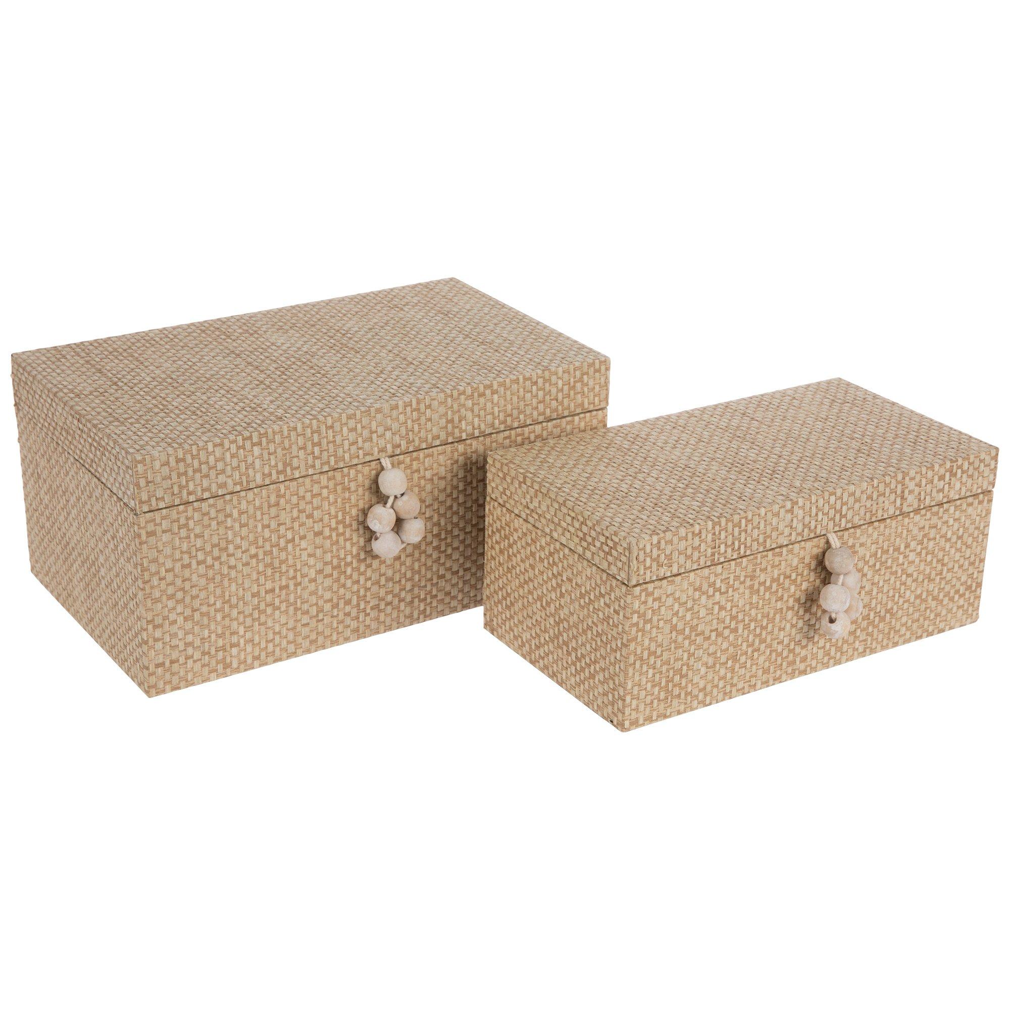 Beige Woven Wood Box Set | Hobby Lobby | 2179752