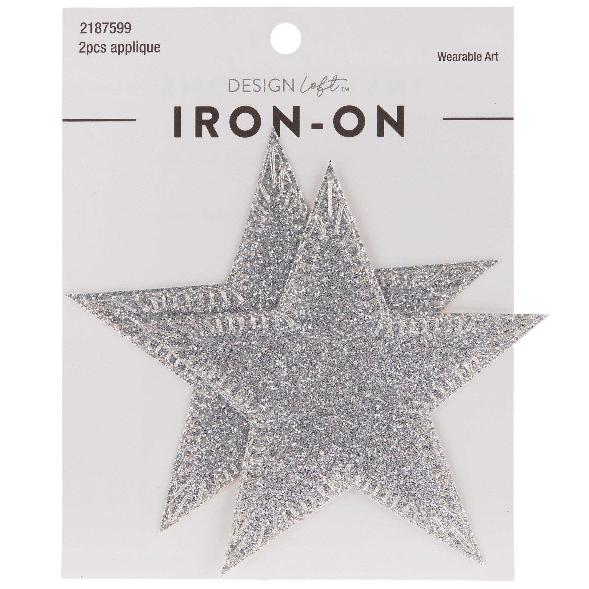 Silver Glitter Stars