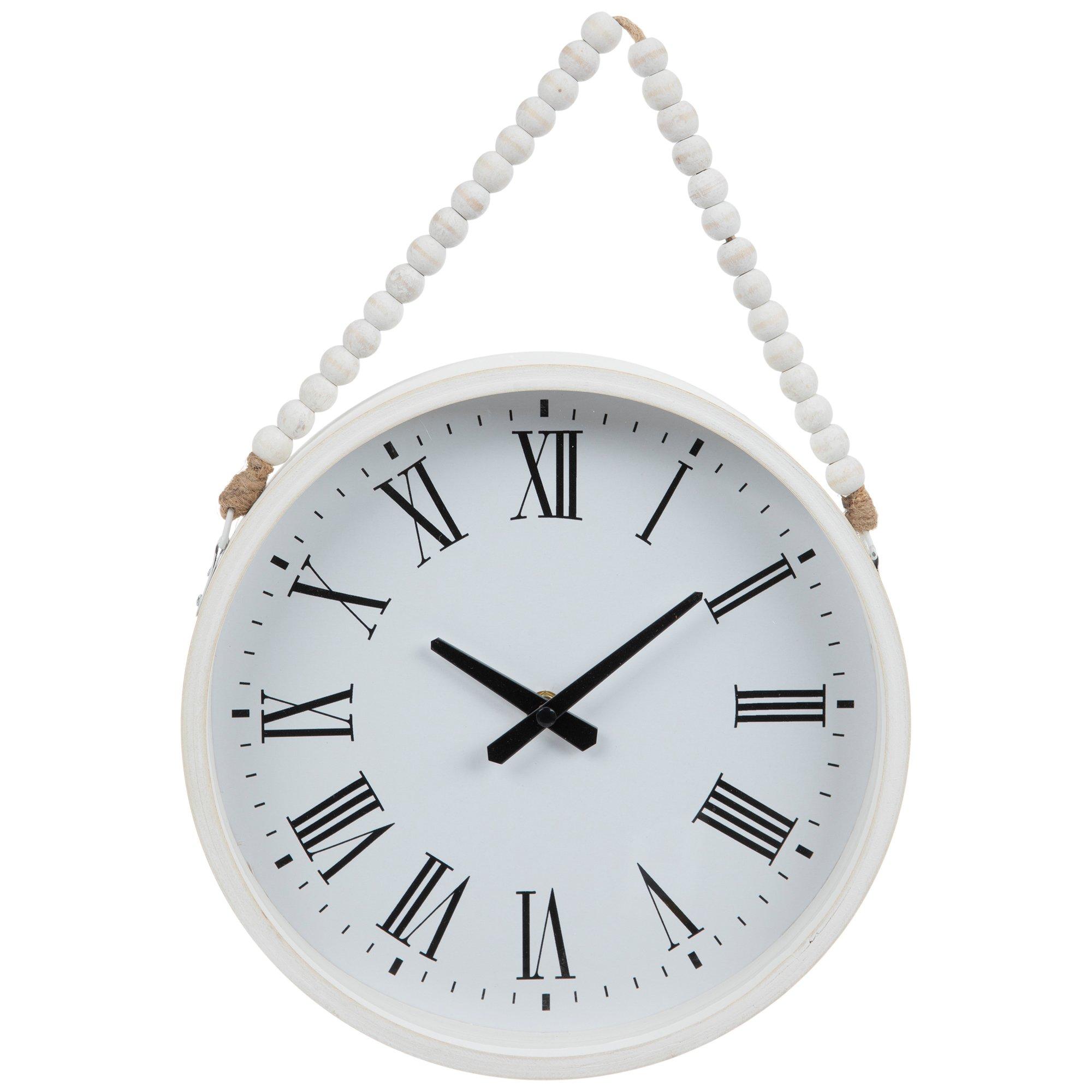 White Beaded Wall Clock | Hobby Lobby | 2187953