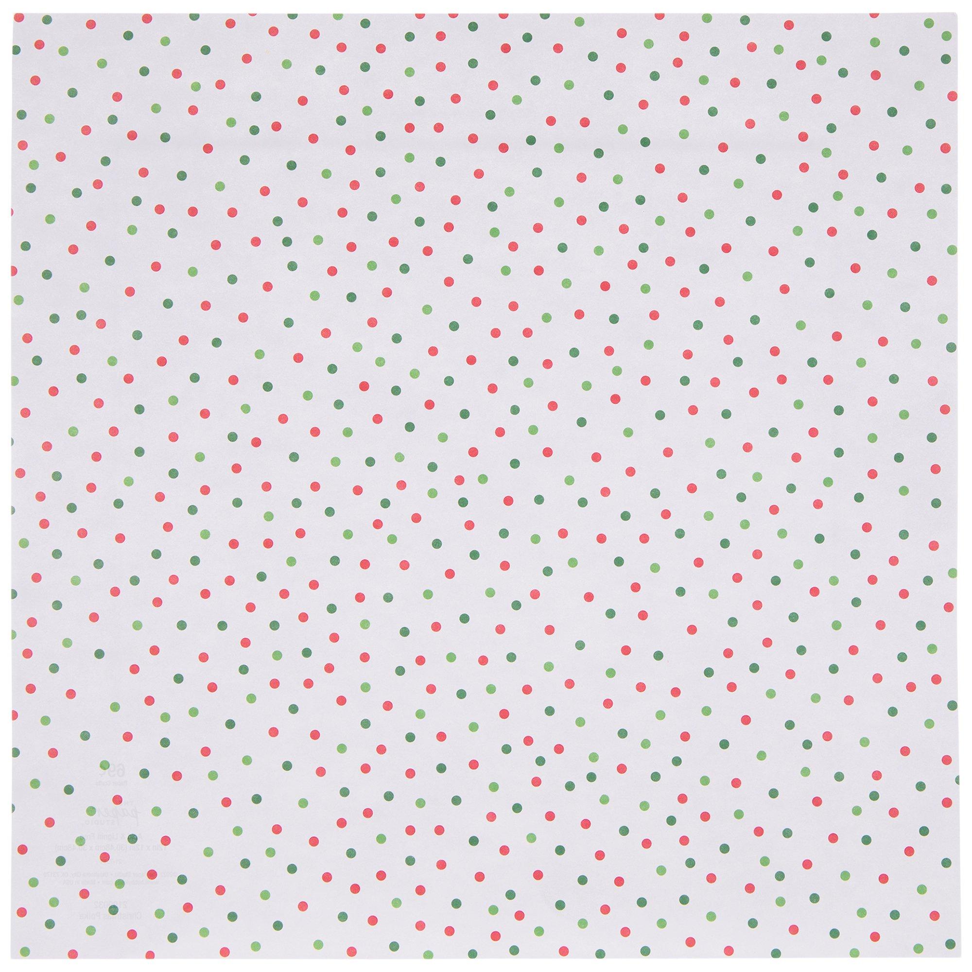 Christmas Polka Dot Scrapbook Paper - 12" x 12" | Hobby Lobby | 2199032