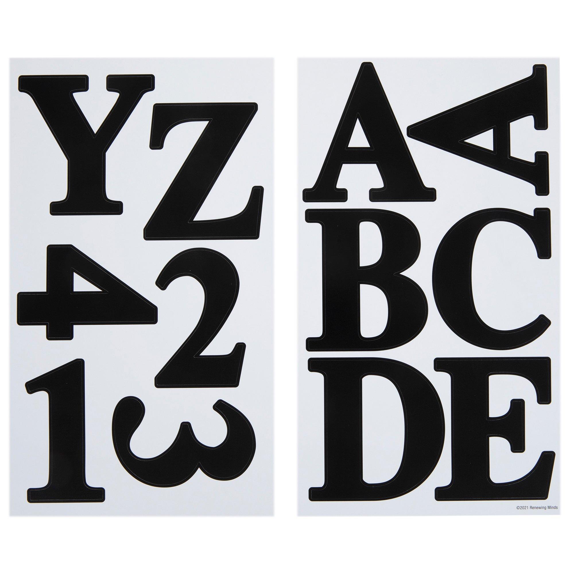 Black Alphabet Stickers | Hobby Lobby | 2199693
