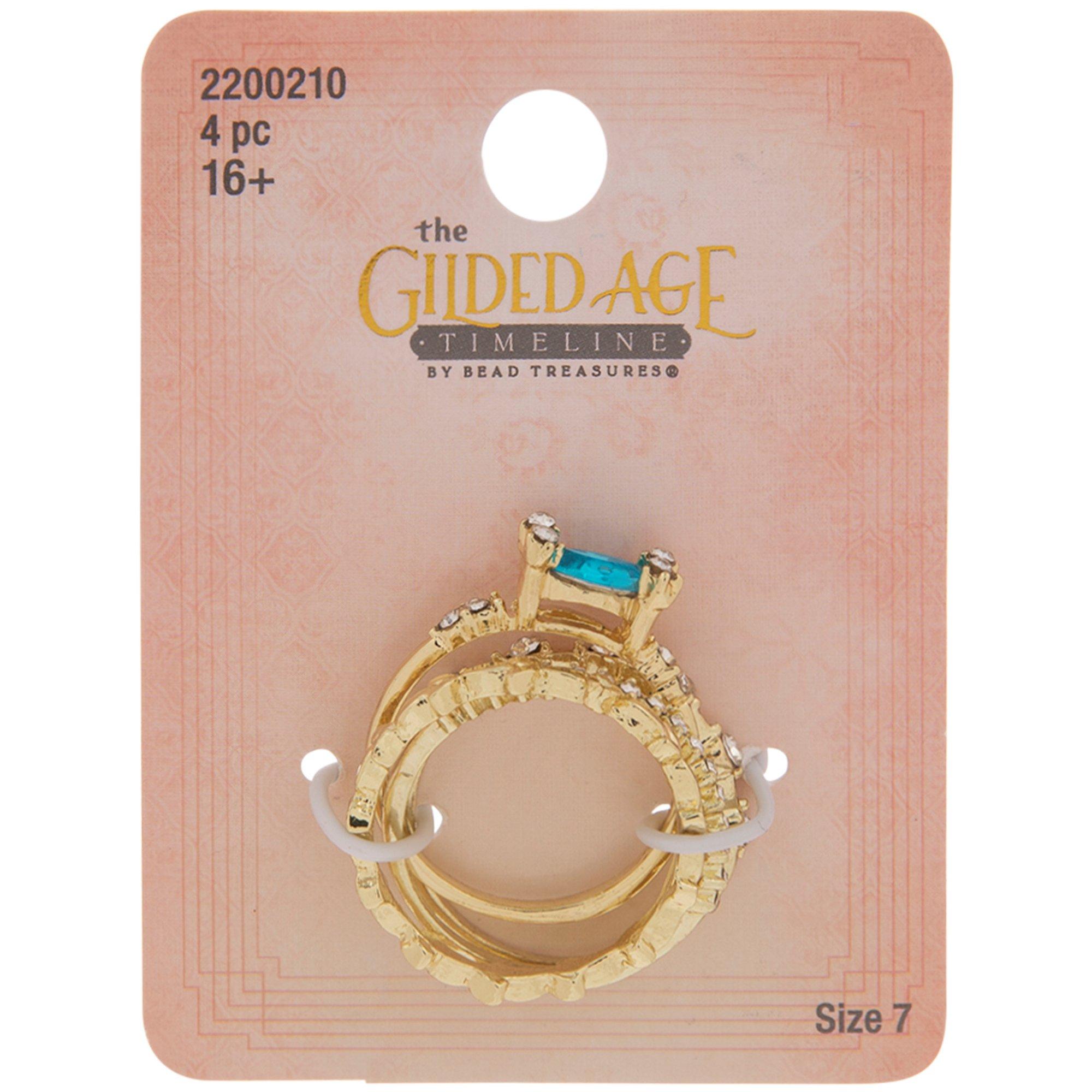 Vine & Rhinestone Stacking Rings - Size 7 | Hobby Lobby | 2200210