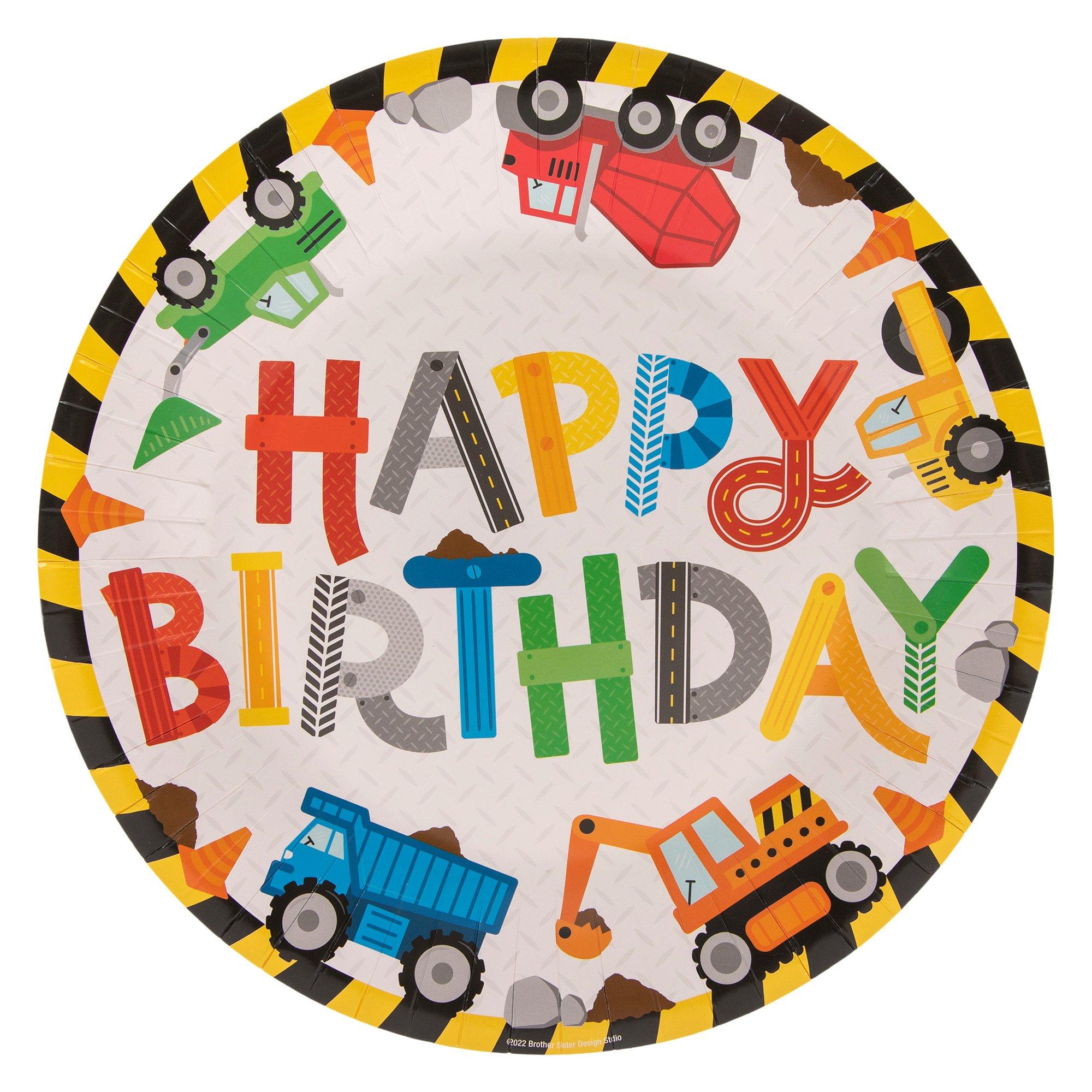 Construction Vehicles Paper Plates - Large | Hobby Lobby | 2213742
