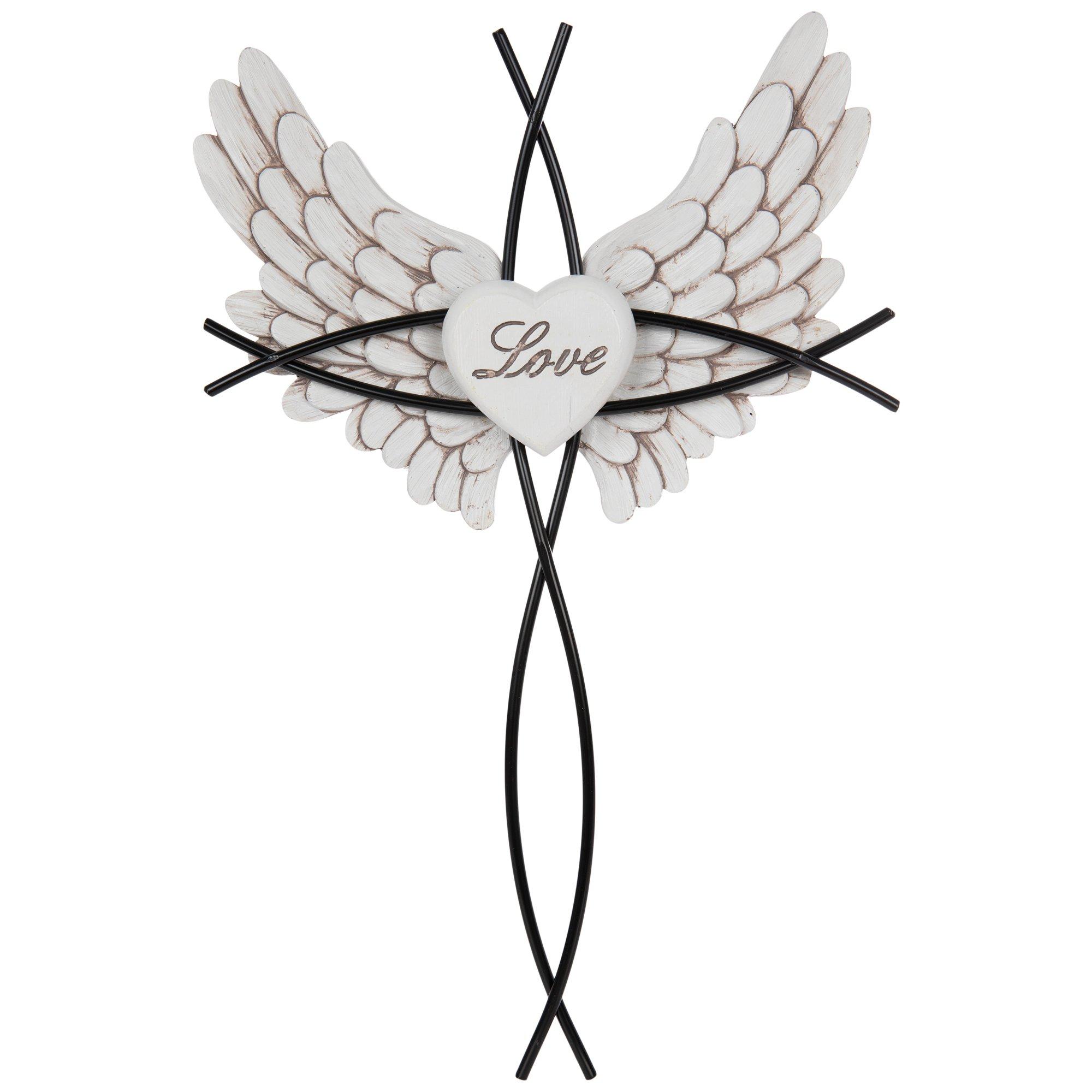 Love Winged Heart Metal Wall Cross | Hobby Lobby | 2223345