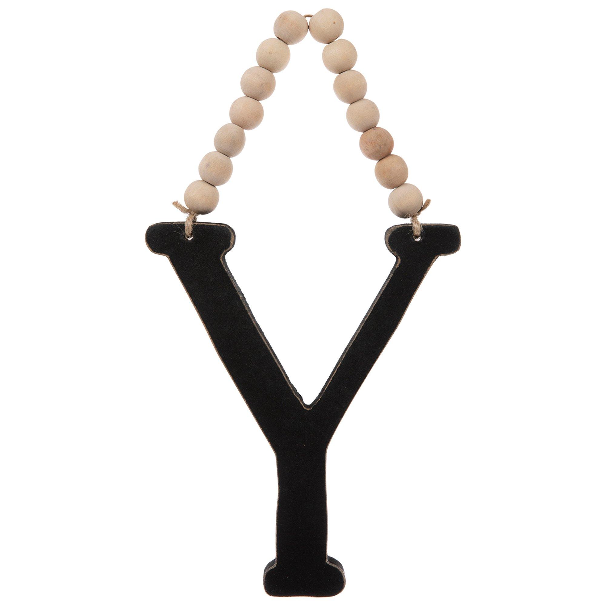 Black Beaded Letter Wood Wall Decor | Hobby Lobby | 2223782