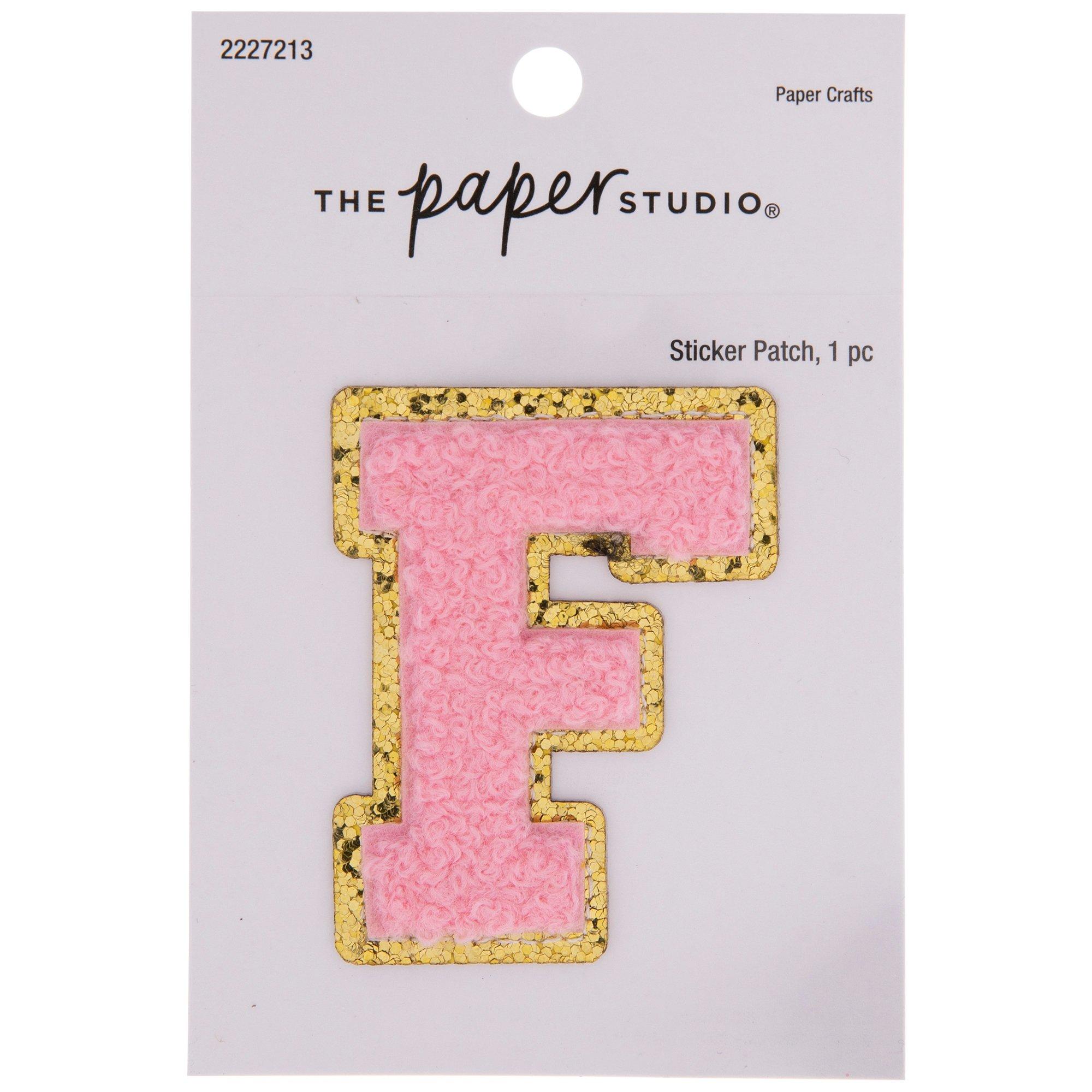 Pink & Gold Letter Patch Sticker | Hobby Lobby | 2227213