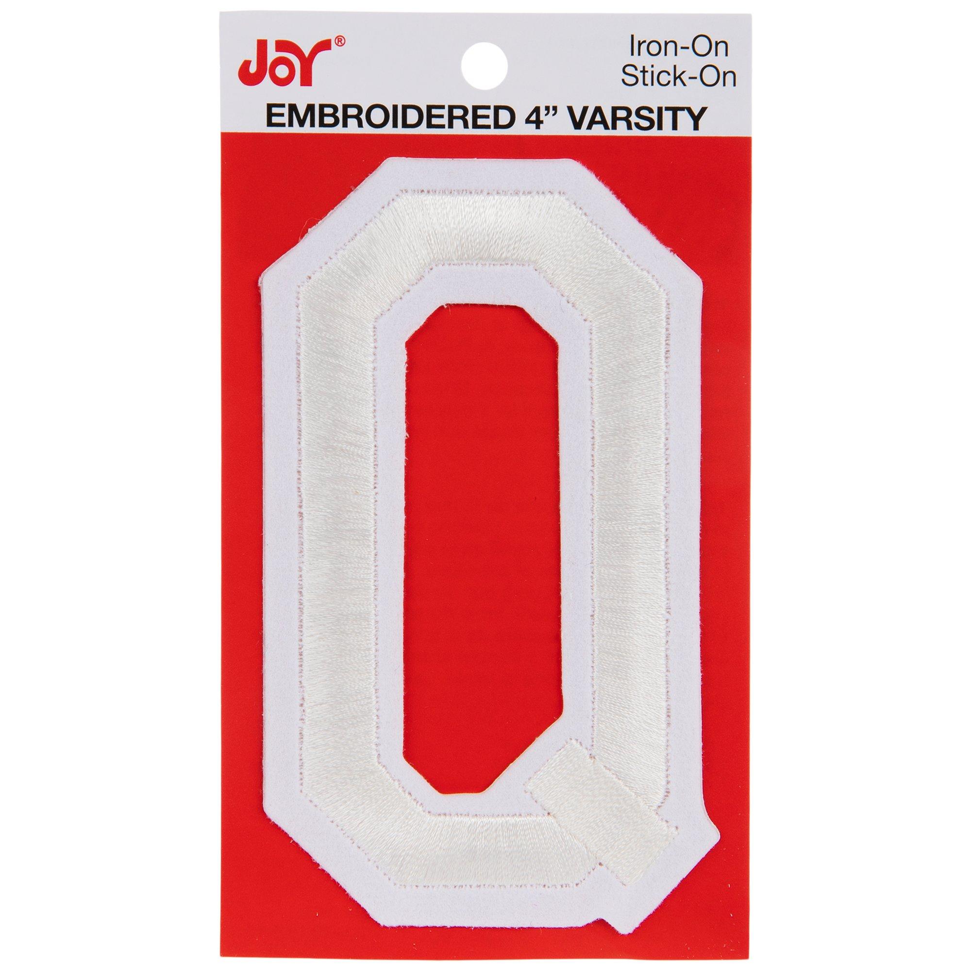 Embroidered Varsity Letter Iron-On Patch - 4" | Hobby Lobby | 2231868