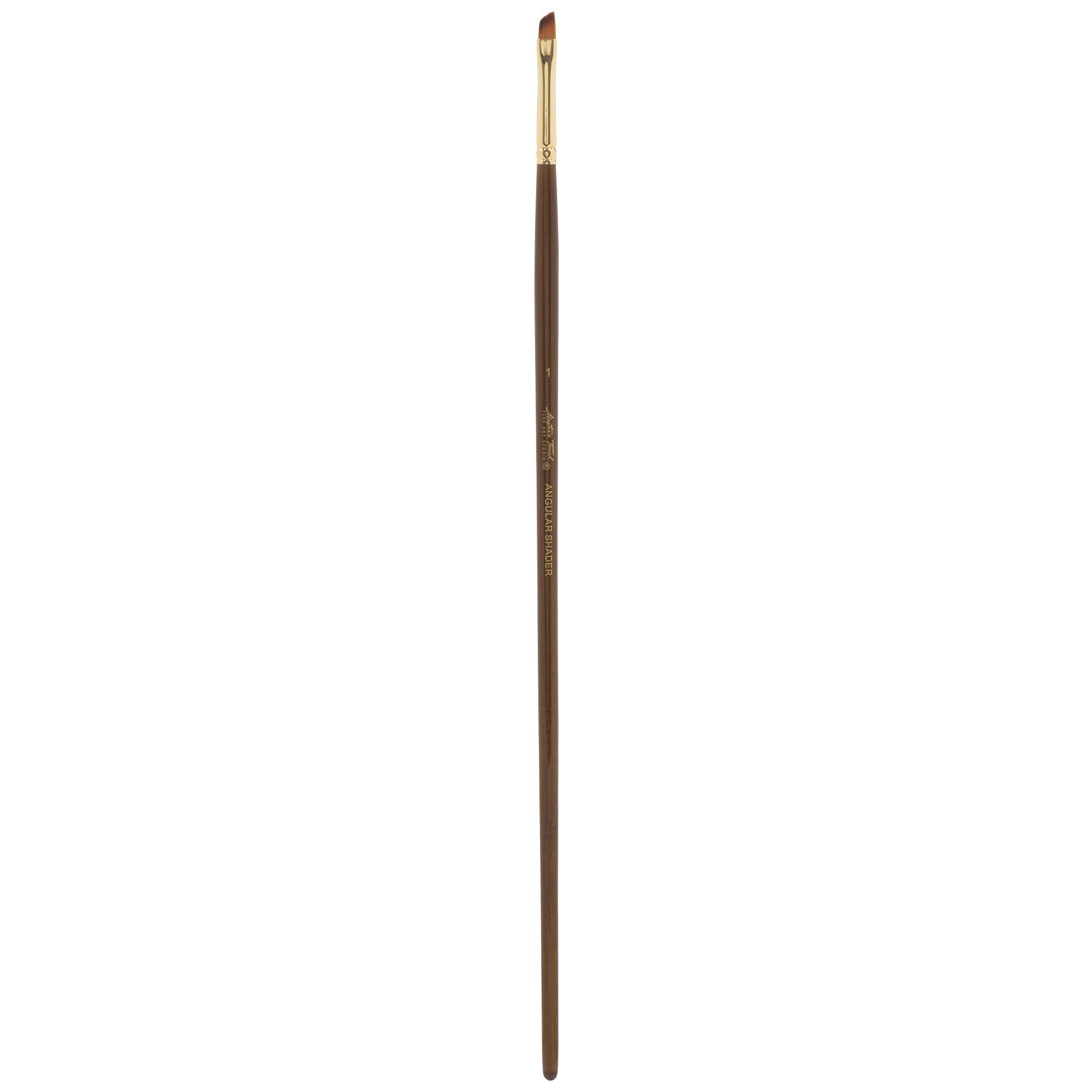 Gold Taklon Angle Shader Paint Brush | Hobby Lobby | 2232445