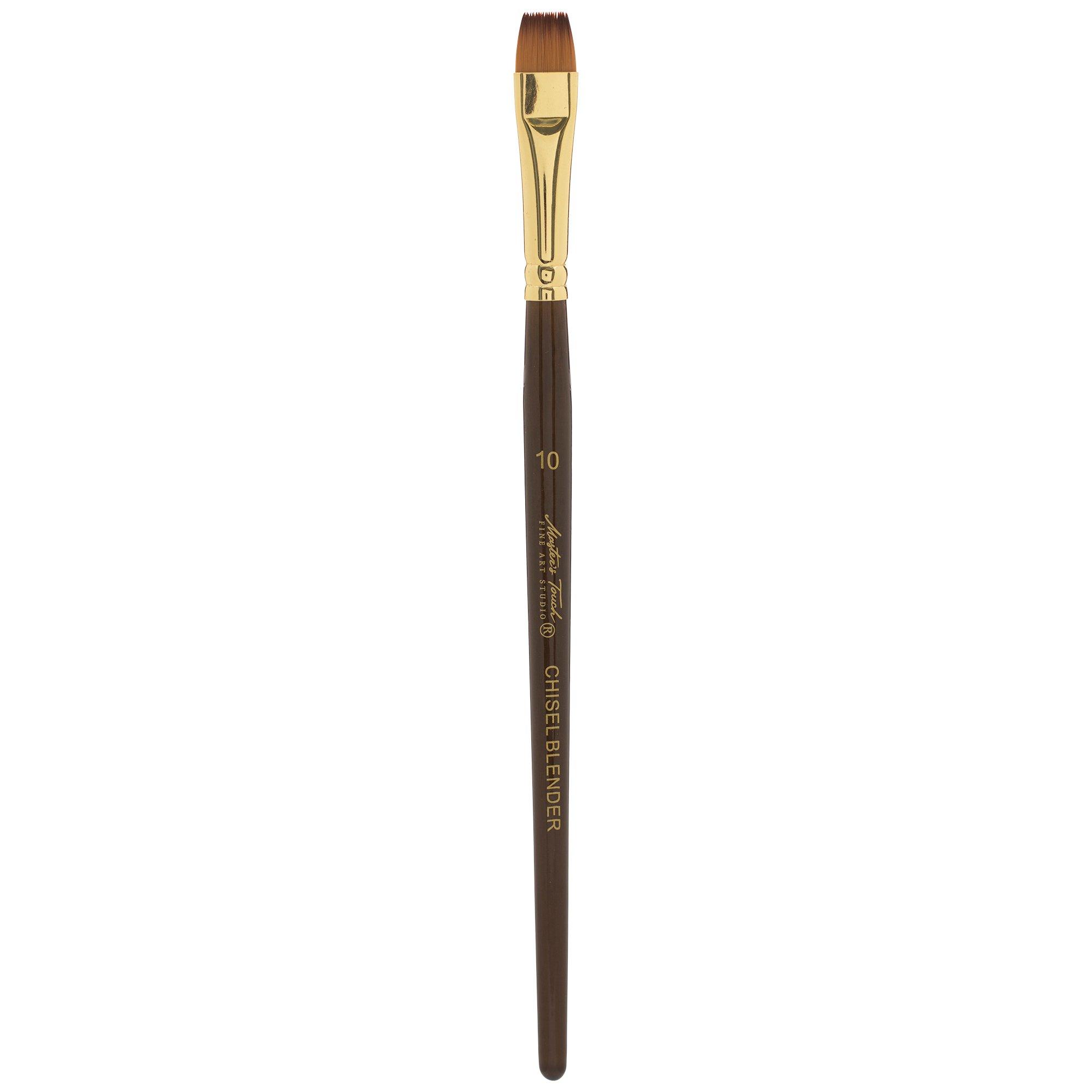Gold Taklon Chisel Blender Paint Brush | Hobby Lobby | 2233195