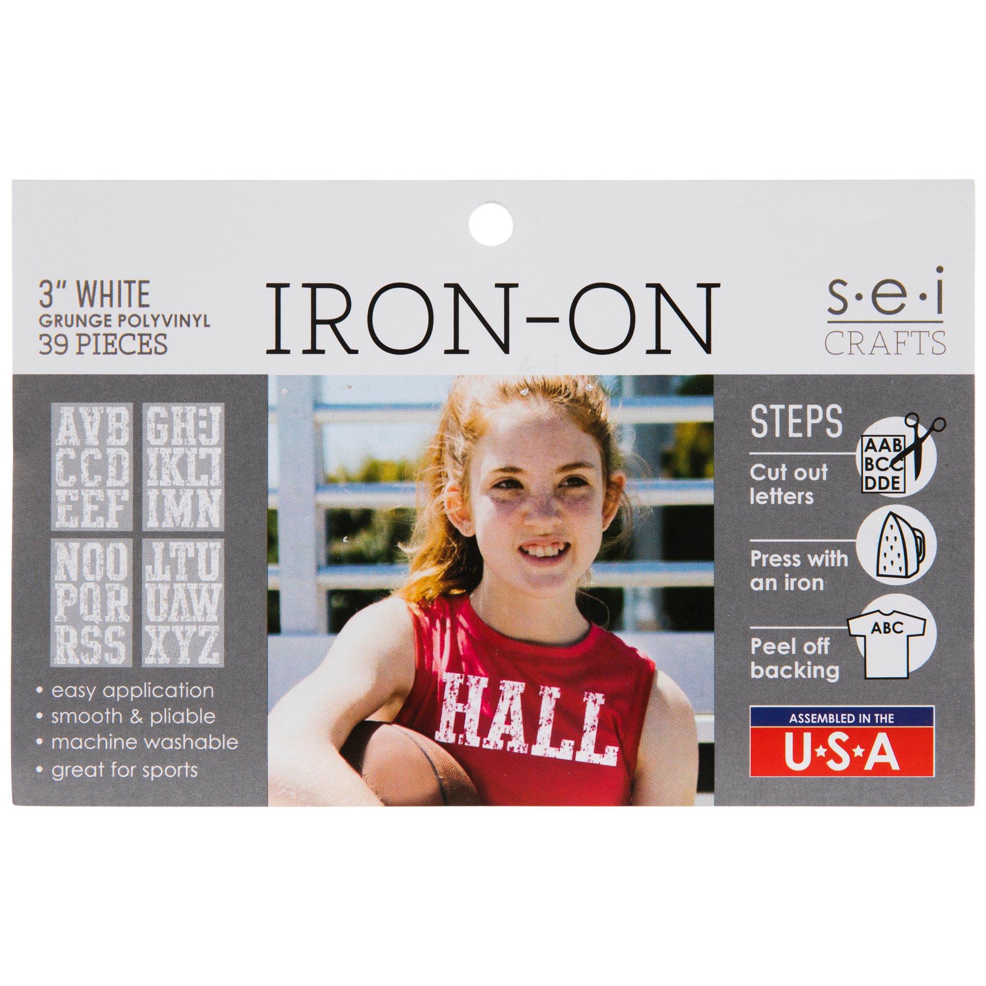 Distressed Letter Iron-On Transfer Alphabet - 3" | Hobby Lobby | 2242873