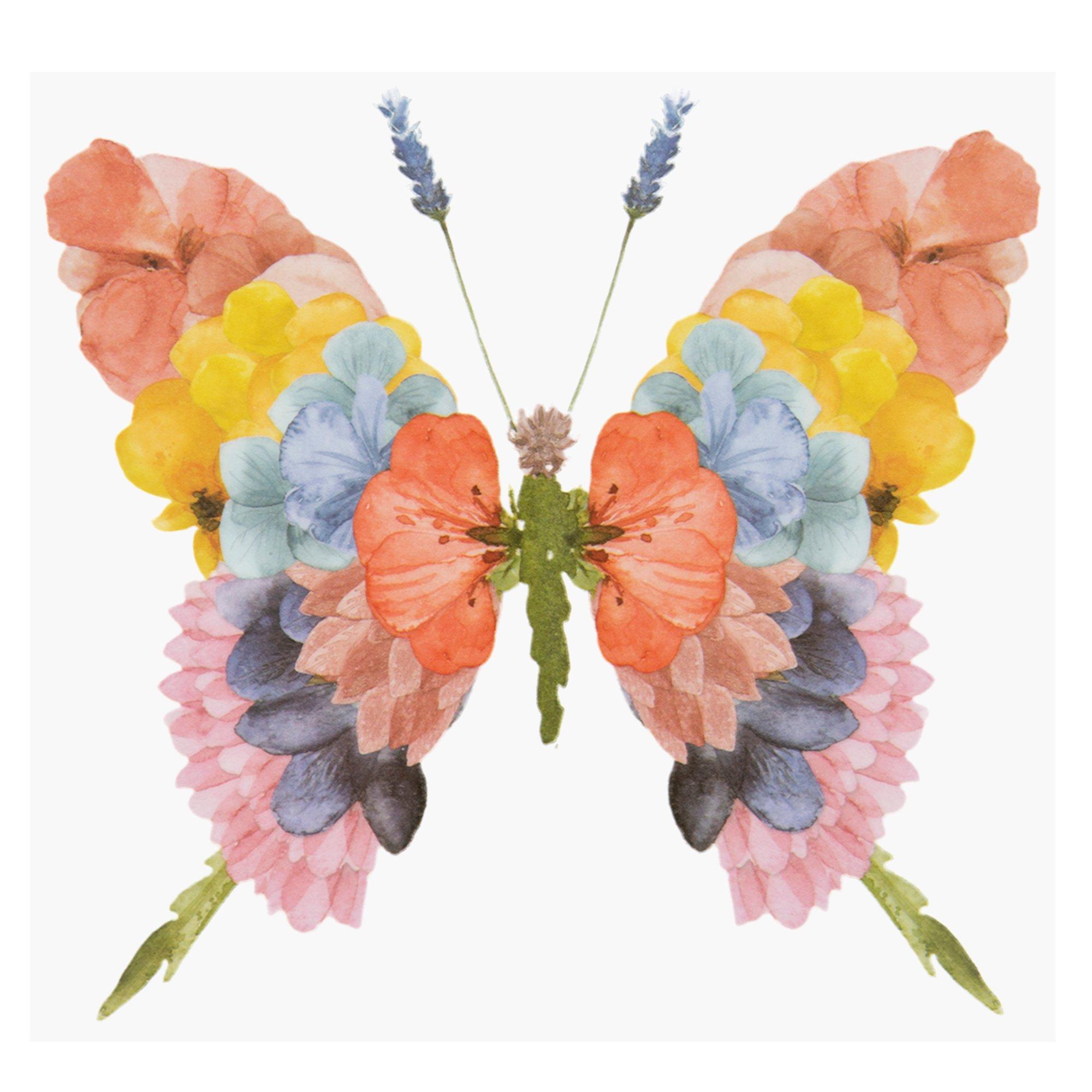 Floral Butterfly Iron-On Transfer | Hobby Lobby | 2242923