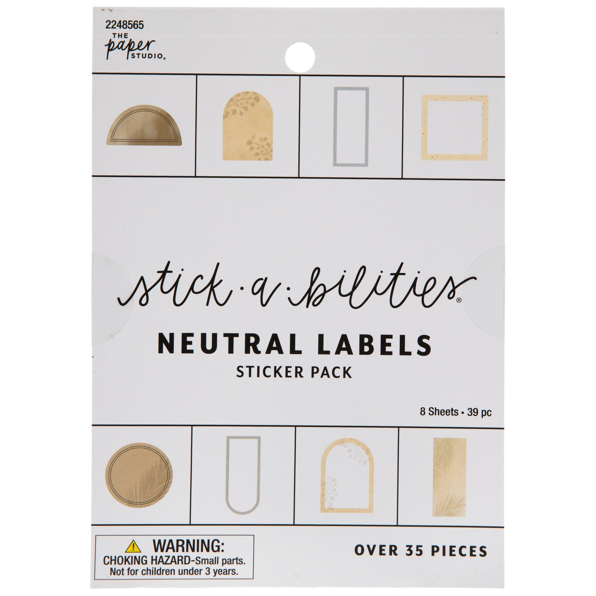 Neutral Label Stickers | Hobby Lobby | 2248565