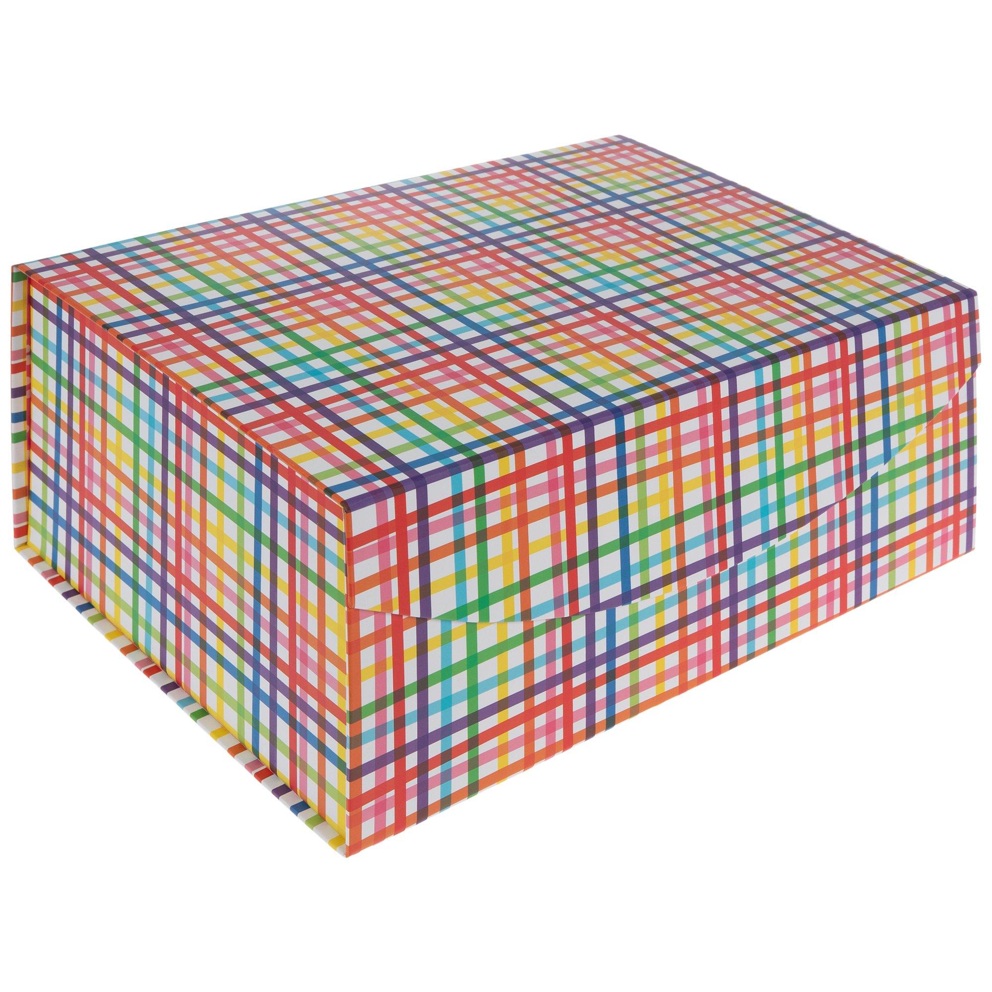 Rainbow Plaid Box | Hobby Lobby | 2251387