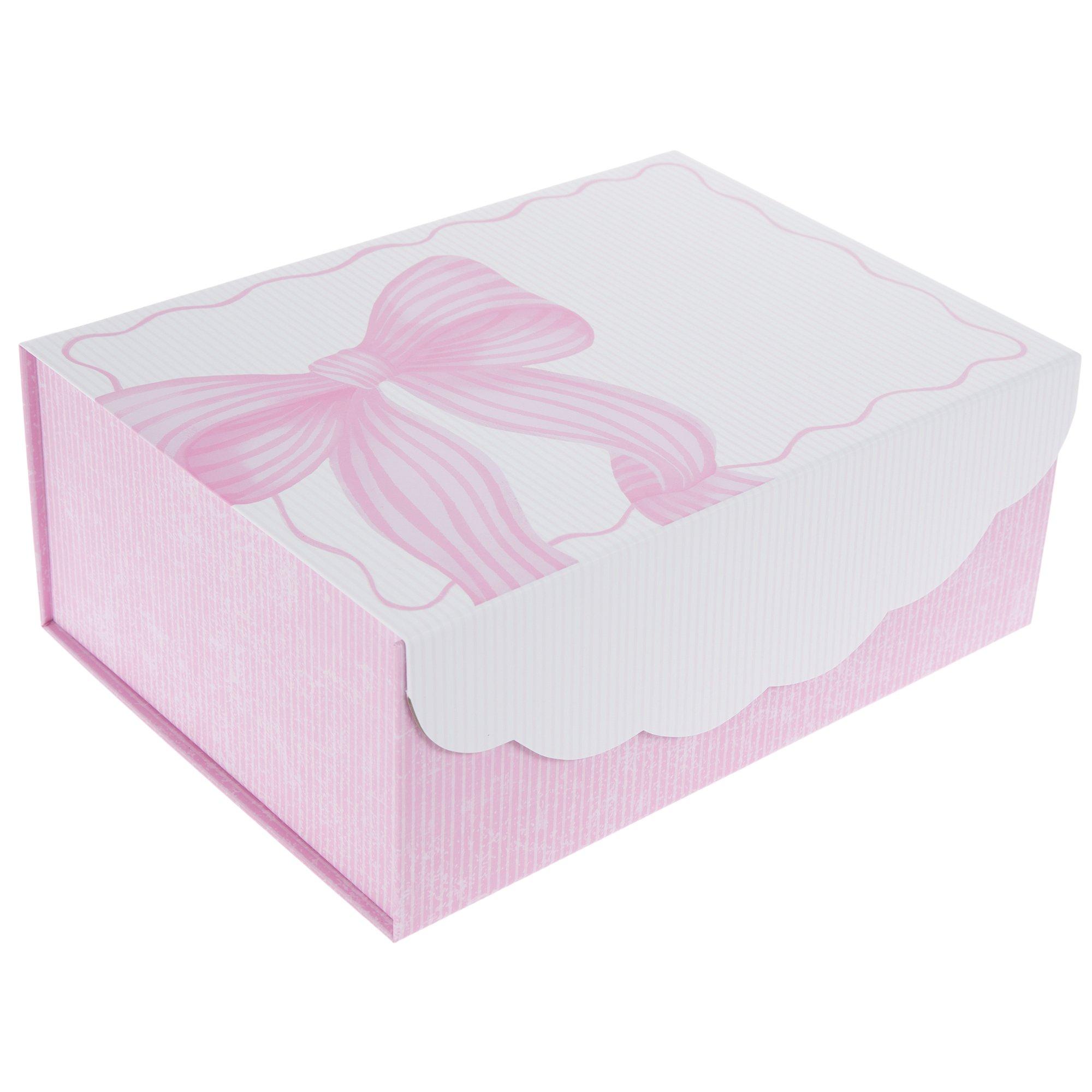 Pink Bows & Stripes Box | Hobby Lobby | 2251395