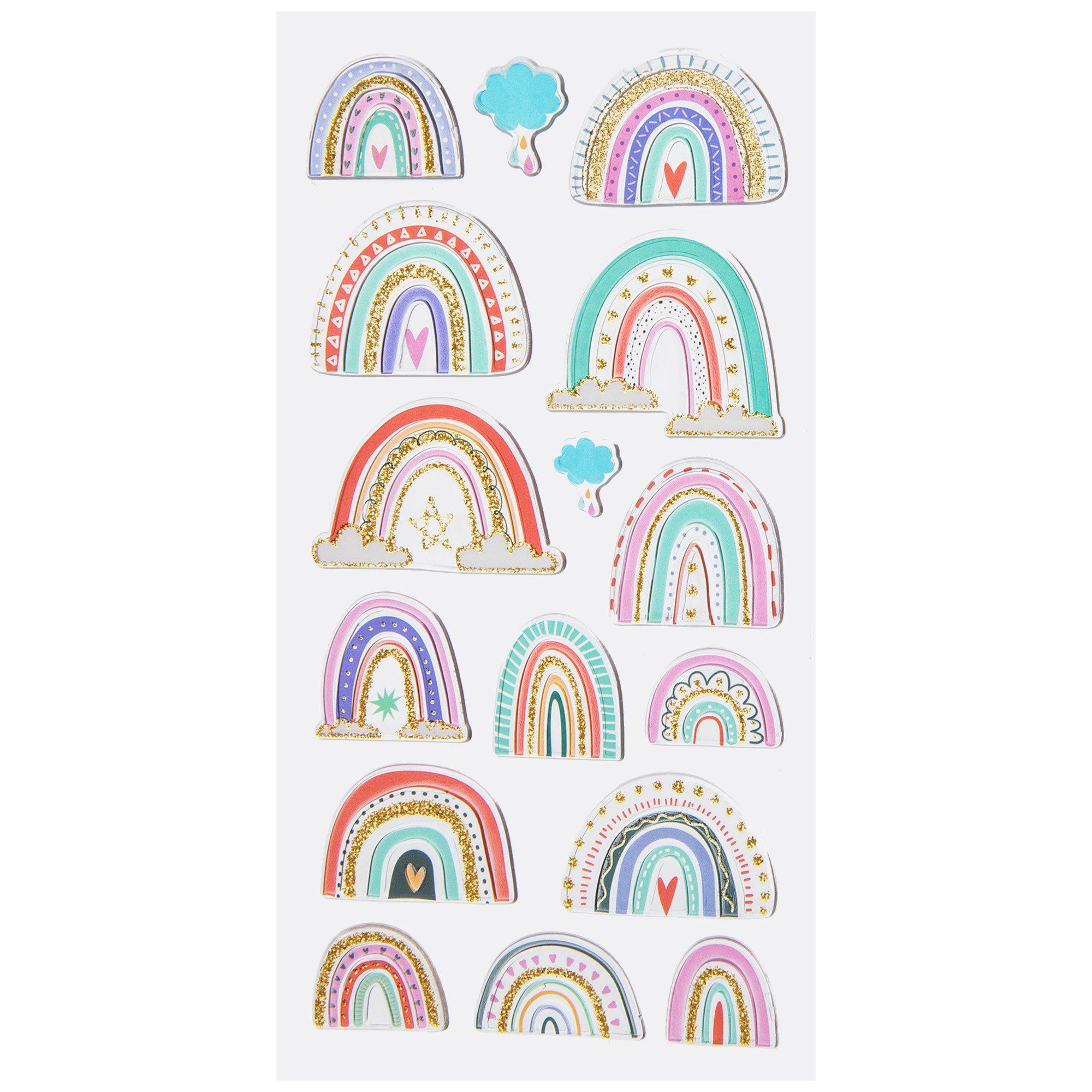 Glitter Rainbow Stickers | Hobby Lobby | 2255032
