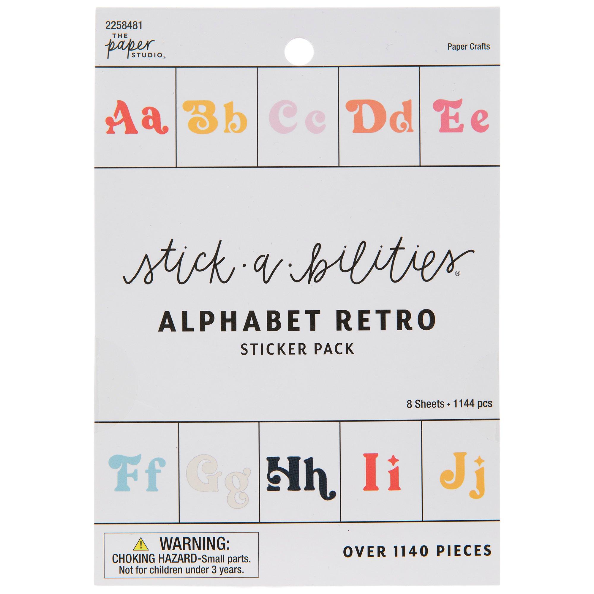 Retro Alphabet Stickers | Hobby Lobby | 2258481