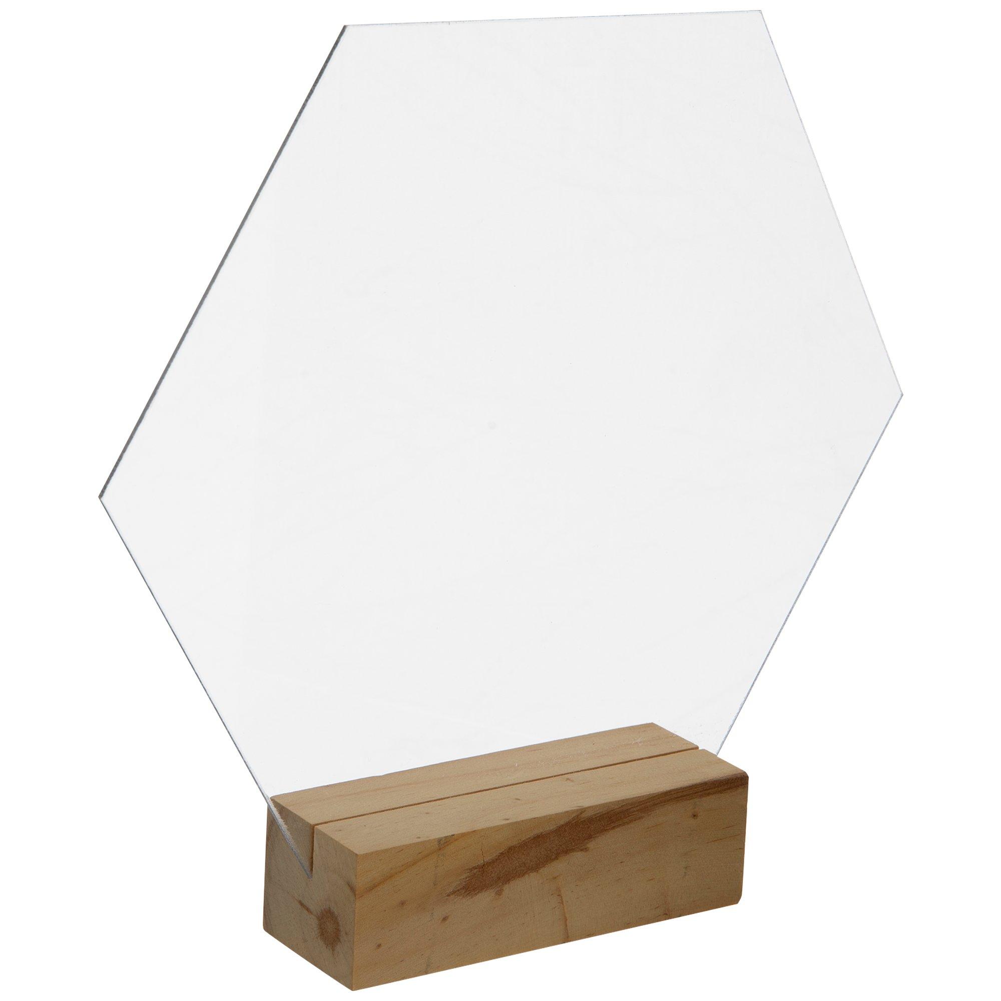 Clear Acrylic Hexagon Sign | Hobby Lobby | 2266252
