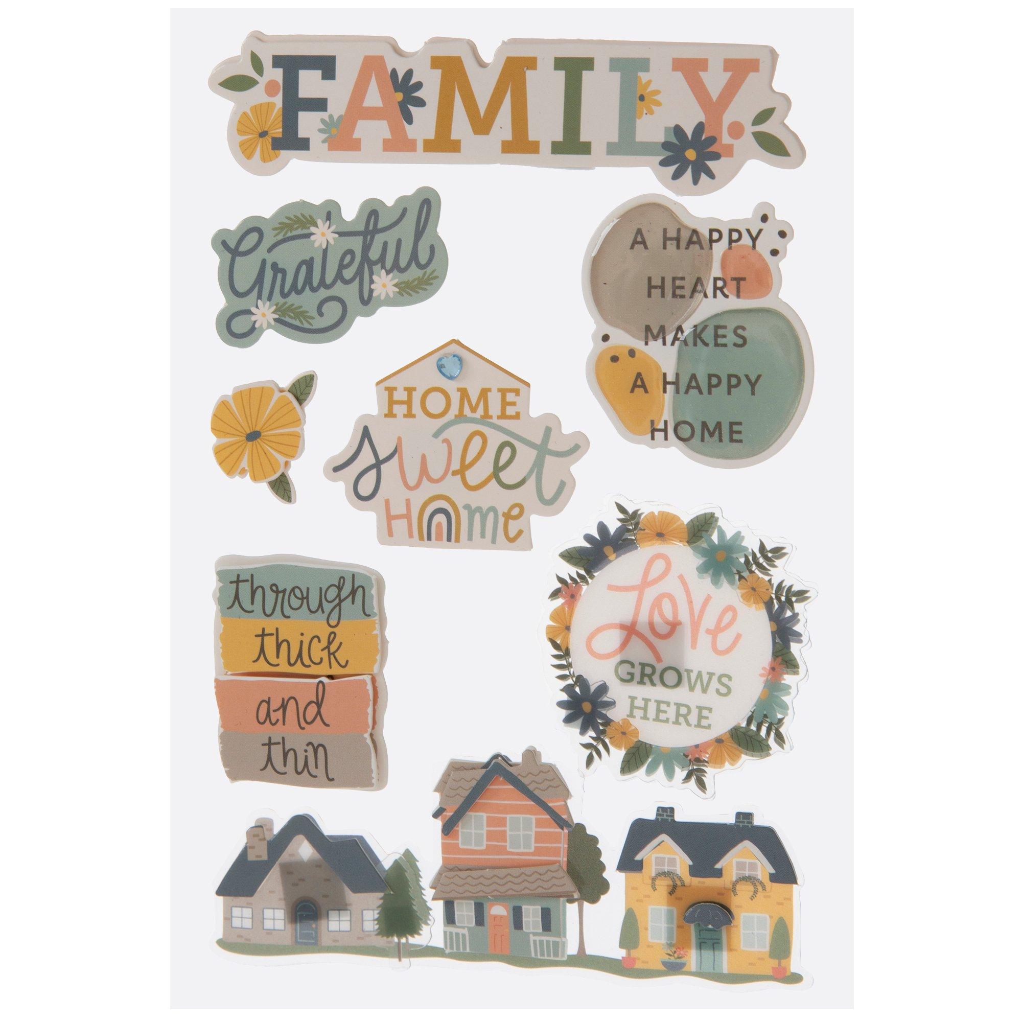 Boho Family 3D Stickers | Hobby Lobby | 2269926