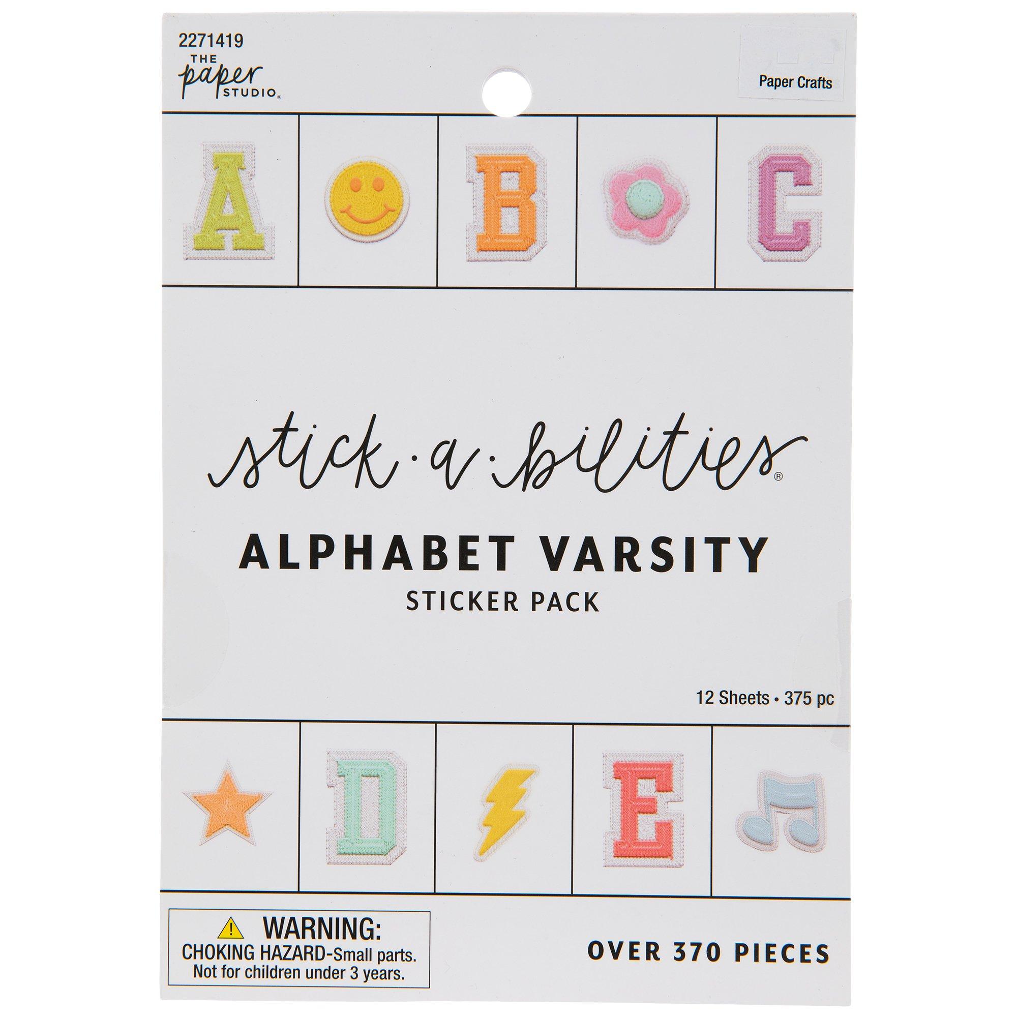Varsity Alphabet Stickers | Hobby Lobby | 2271419