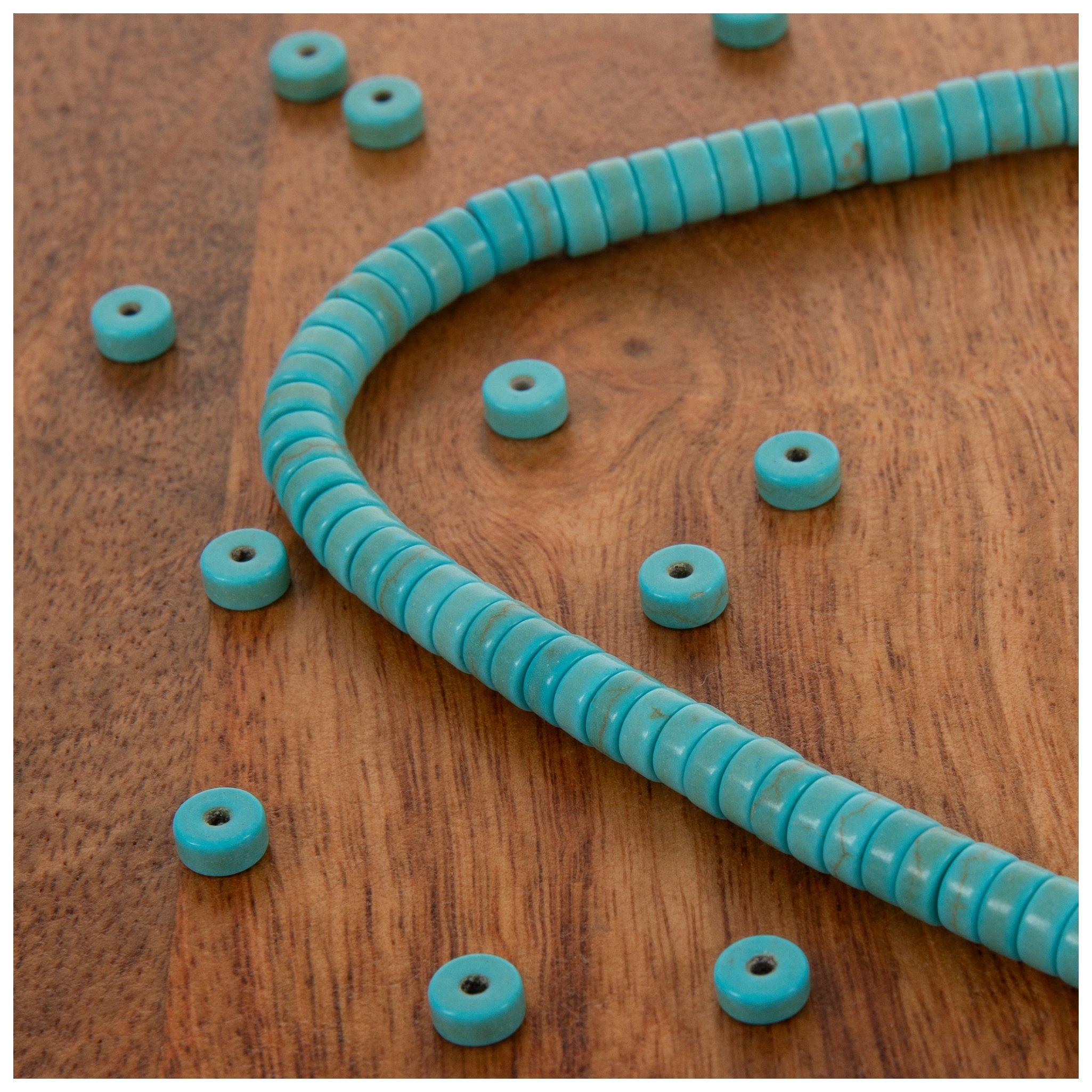 Imitation Turquoise Disc Bead Strand | Hobby Lobby | 2272425