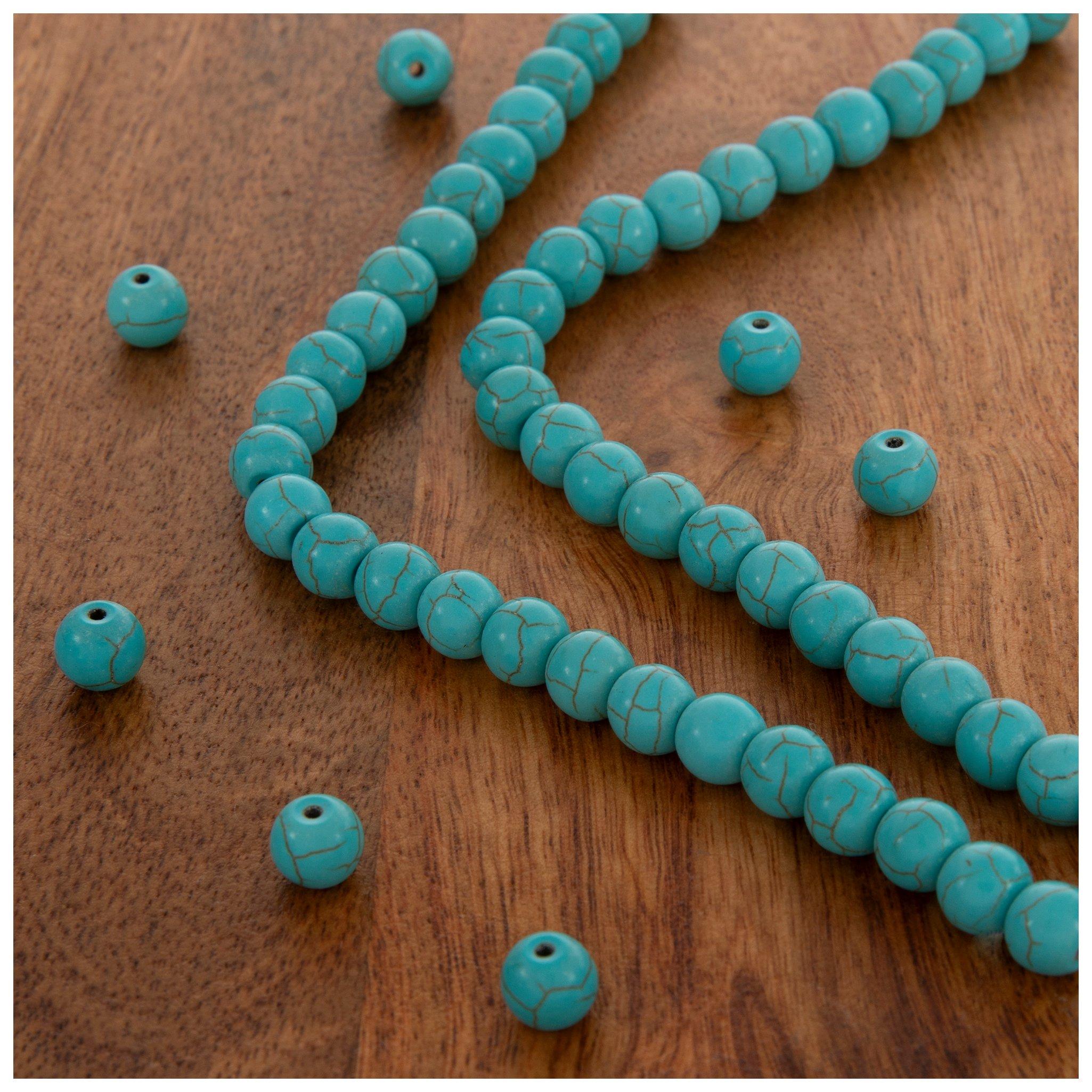 Round Imitation Turquoise Bead Strand | Hobby Lobby | 2272482