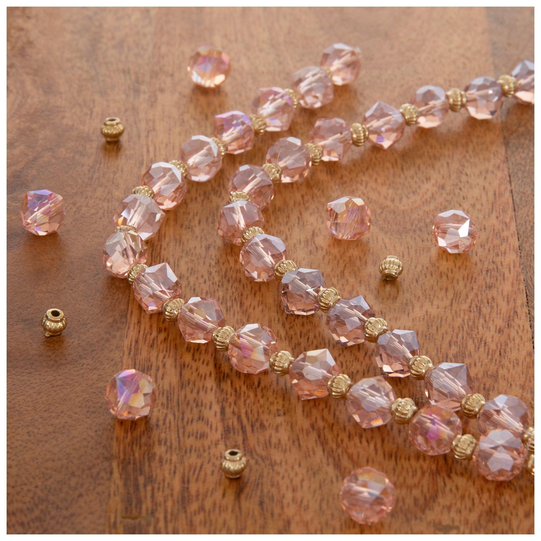 Pink Faceted Glass Bead Strands | Hobby Lobby | 2273324