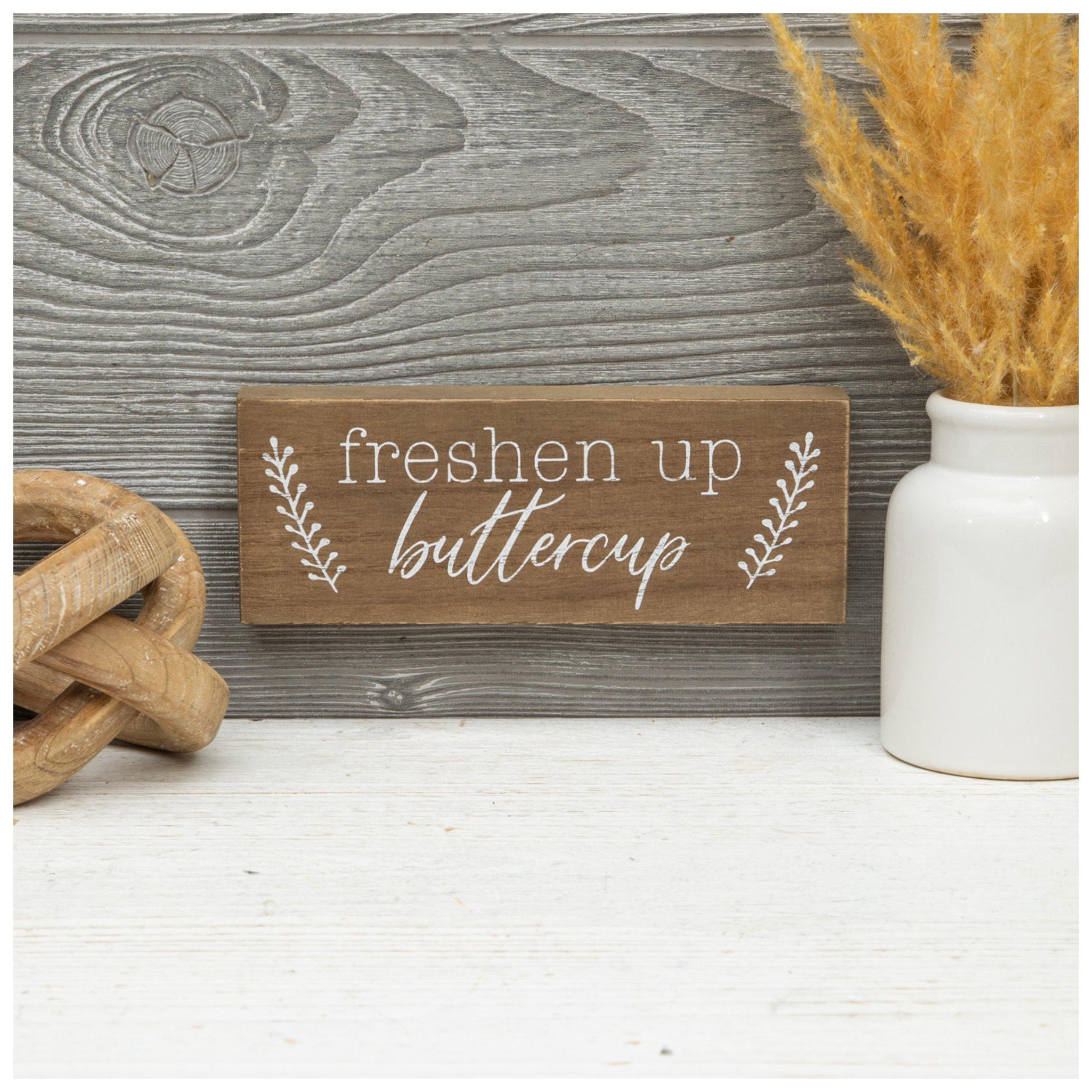 Freshen Up Buttercup Wood Decor | Hobby Lobby | 2277655