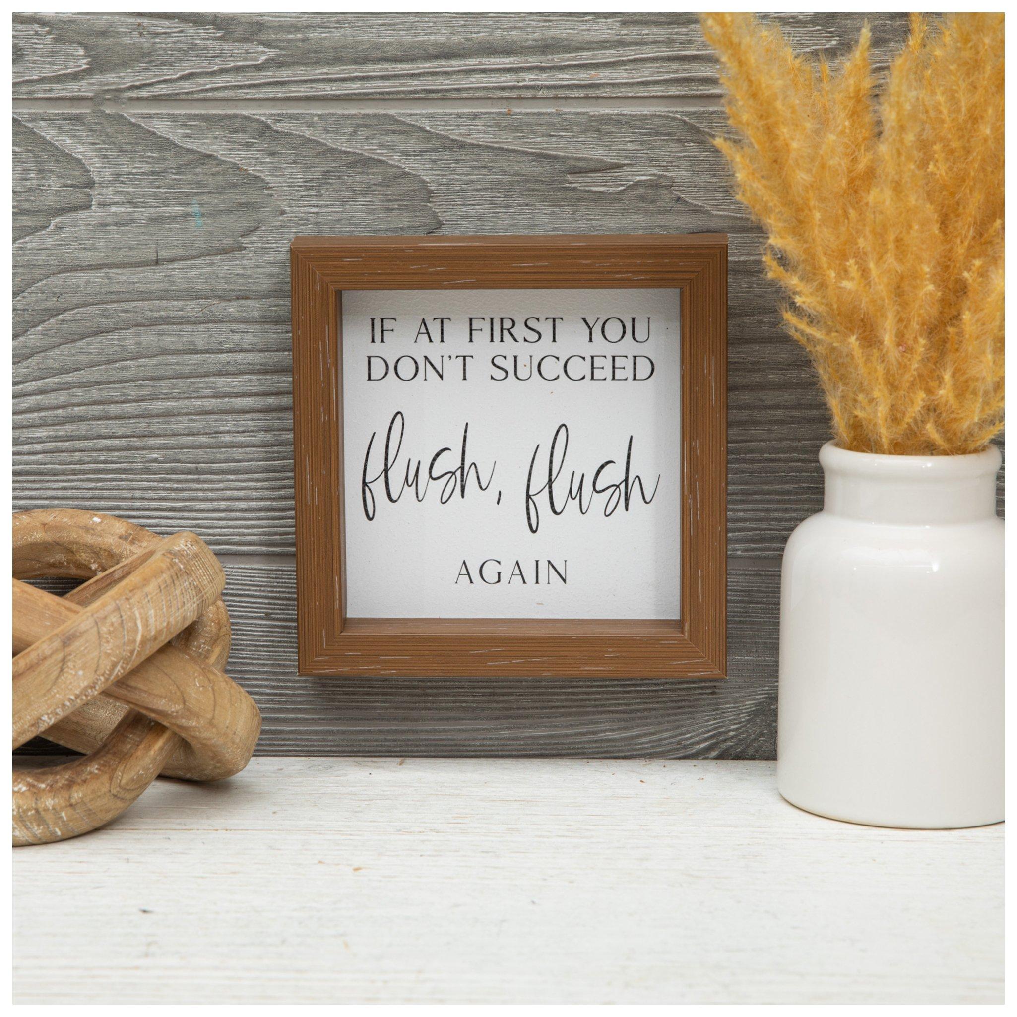 Flush Flush Again Wood Decor | Hobby Lobby | 2277762
