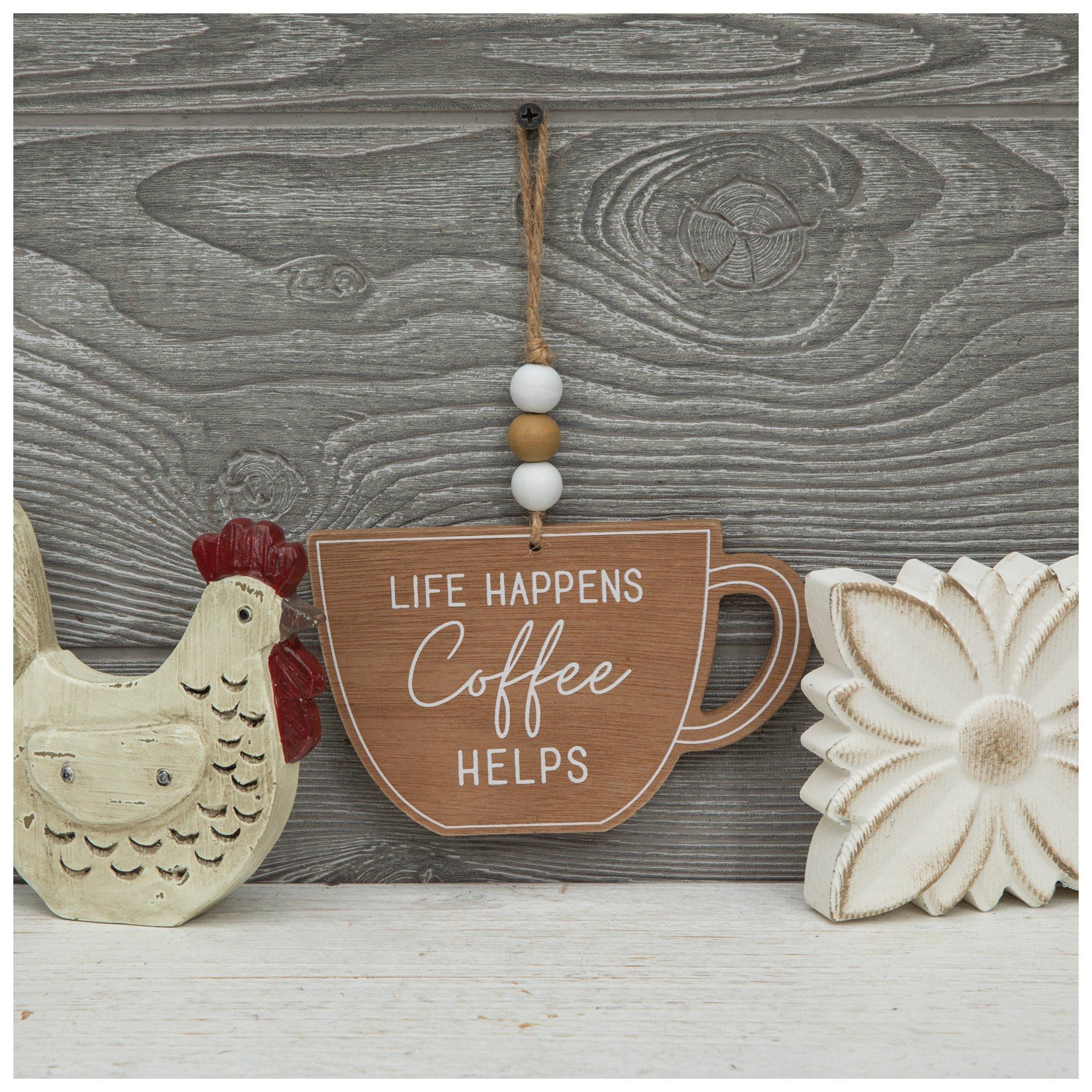 Life Happens Coffee Helps Wood Wall Decor | Hobby Lobby | 2278778