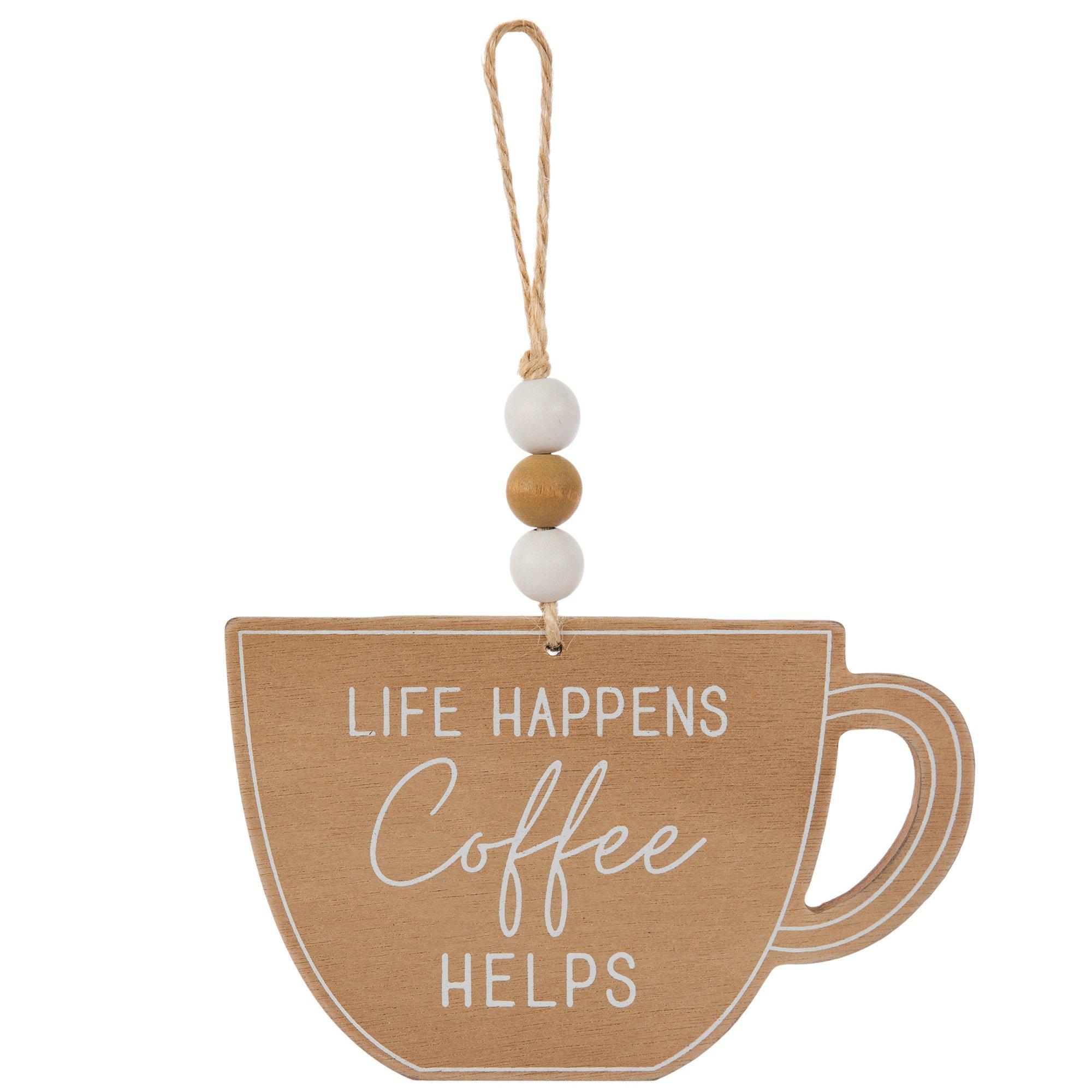 Life Happens Coffee Helps Wood Wall Decor | Hobby Lobby | 2278778
