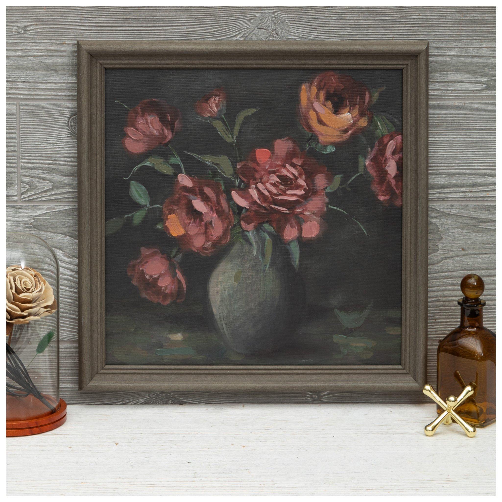 Red Floral Bouquet Canvas Wall Decor | Hobby Lobby | 2278786