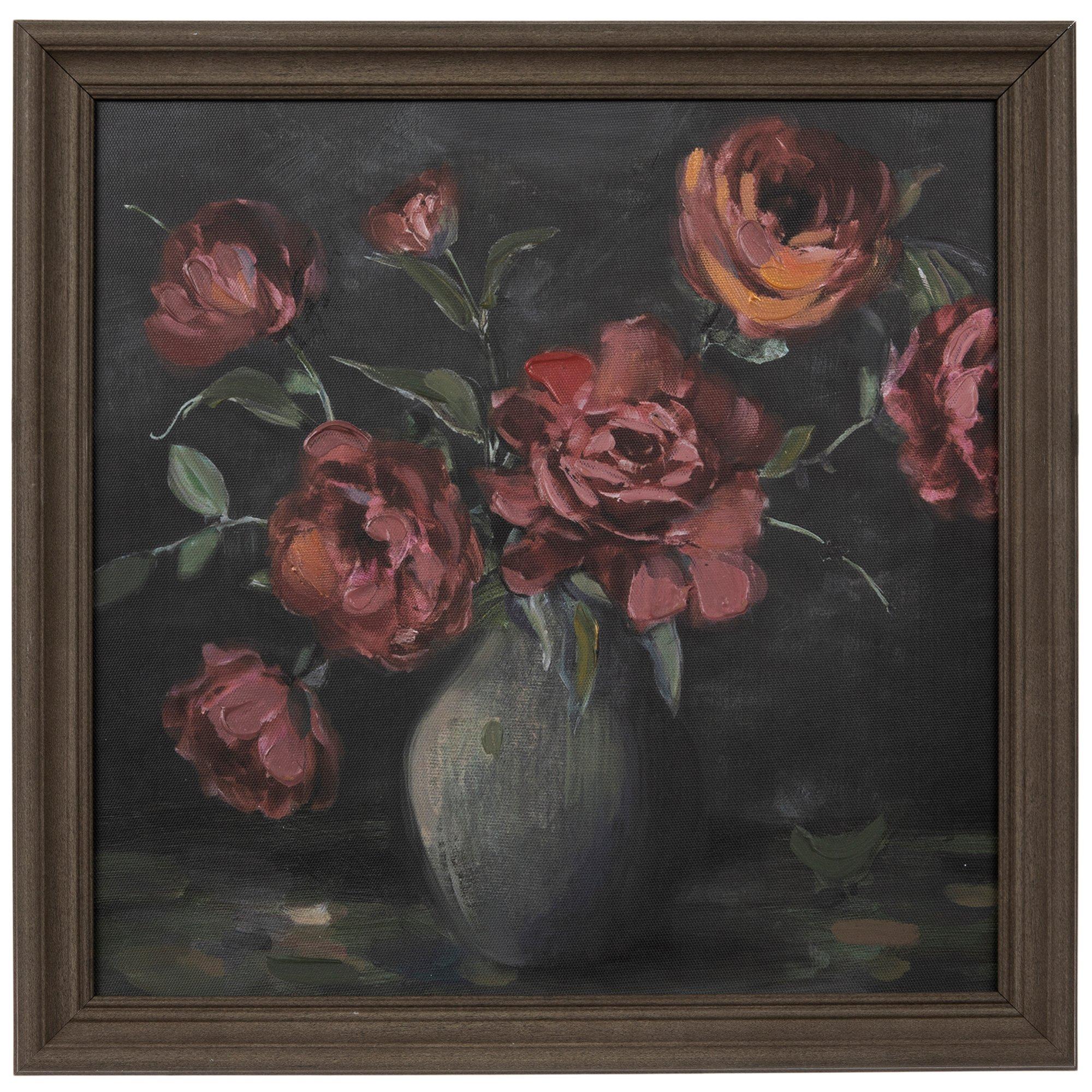 Red Floral Bouquet Canvas Wall Decor | Hobby Lobby | 2278786