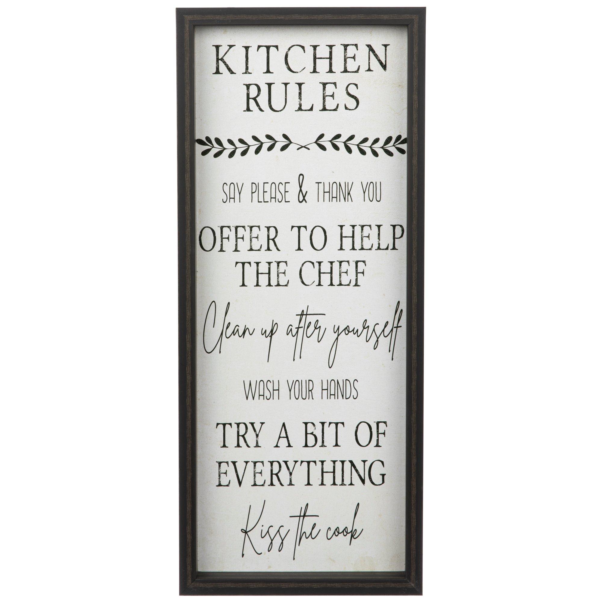 Kitchen Rules Wood Wall Decor | Hobby Lobby | 2280014