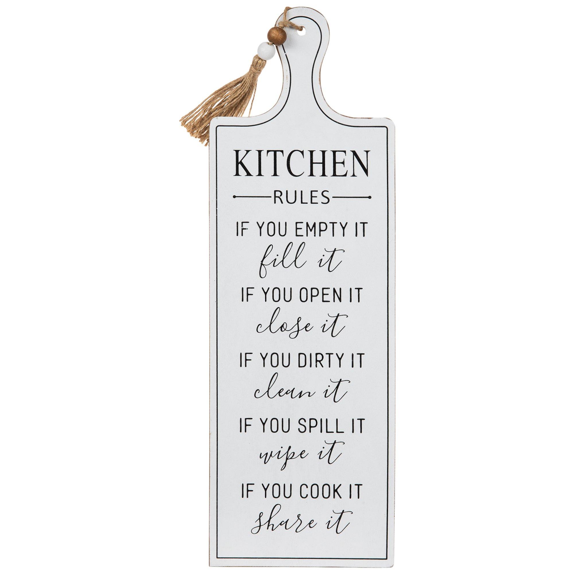 Kitchen Rules Wood Wall Decor | Hobby Lobby | 2280402