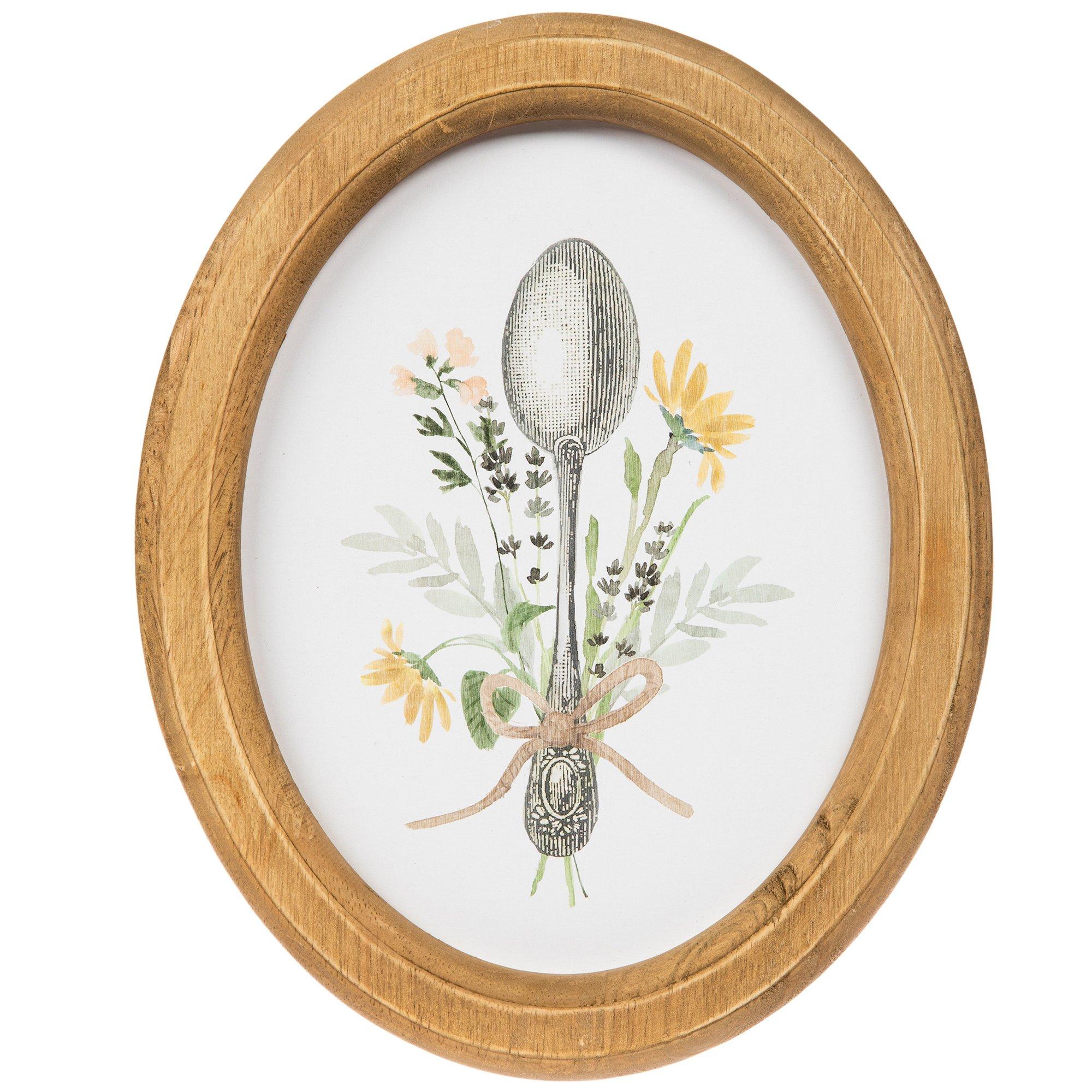 Framed Oval Spoon Wood Wall Decor | Hobby Lobby | 2280618